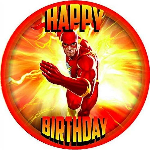 Whimsical Practicality's The-Flash-DC Edible Icing Image Cake Topper-8 ...