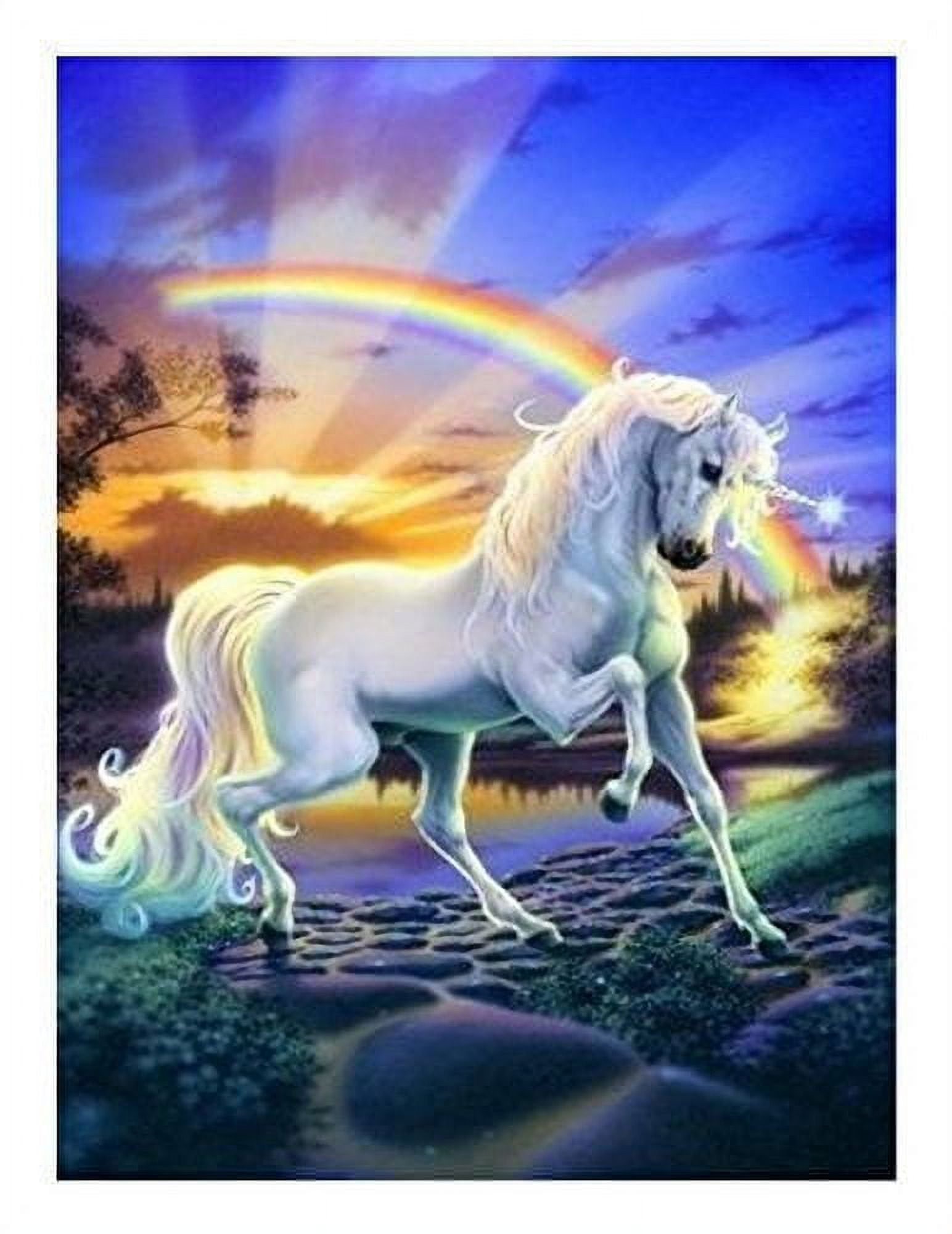 Whimsical Practicality's Unicorn Rainbow Edible Icing Image for 1/4 ...