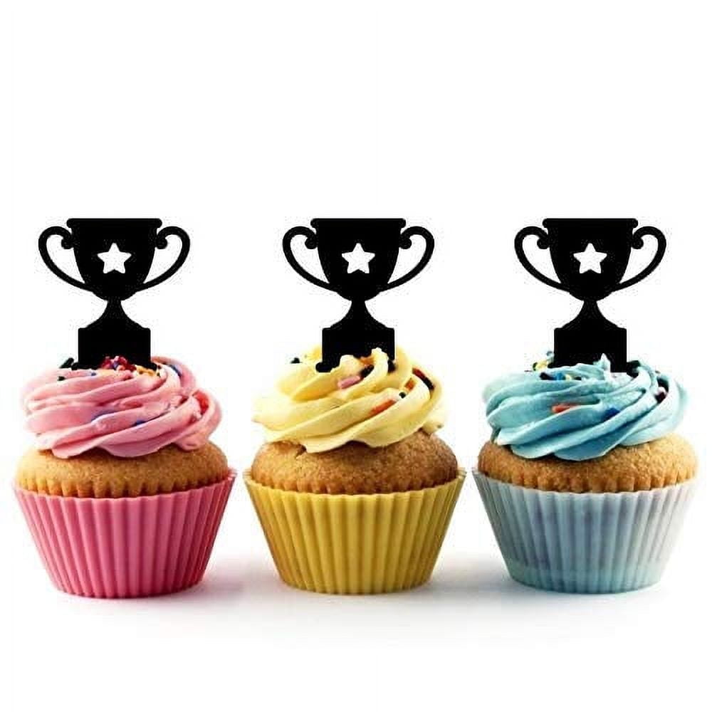 Whimsical Practicality's Winner Trophy Cup Silhouette Acrylic Cupcake ...