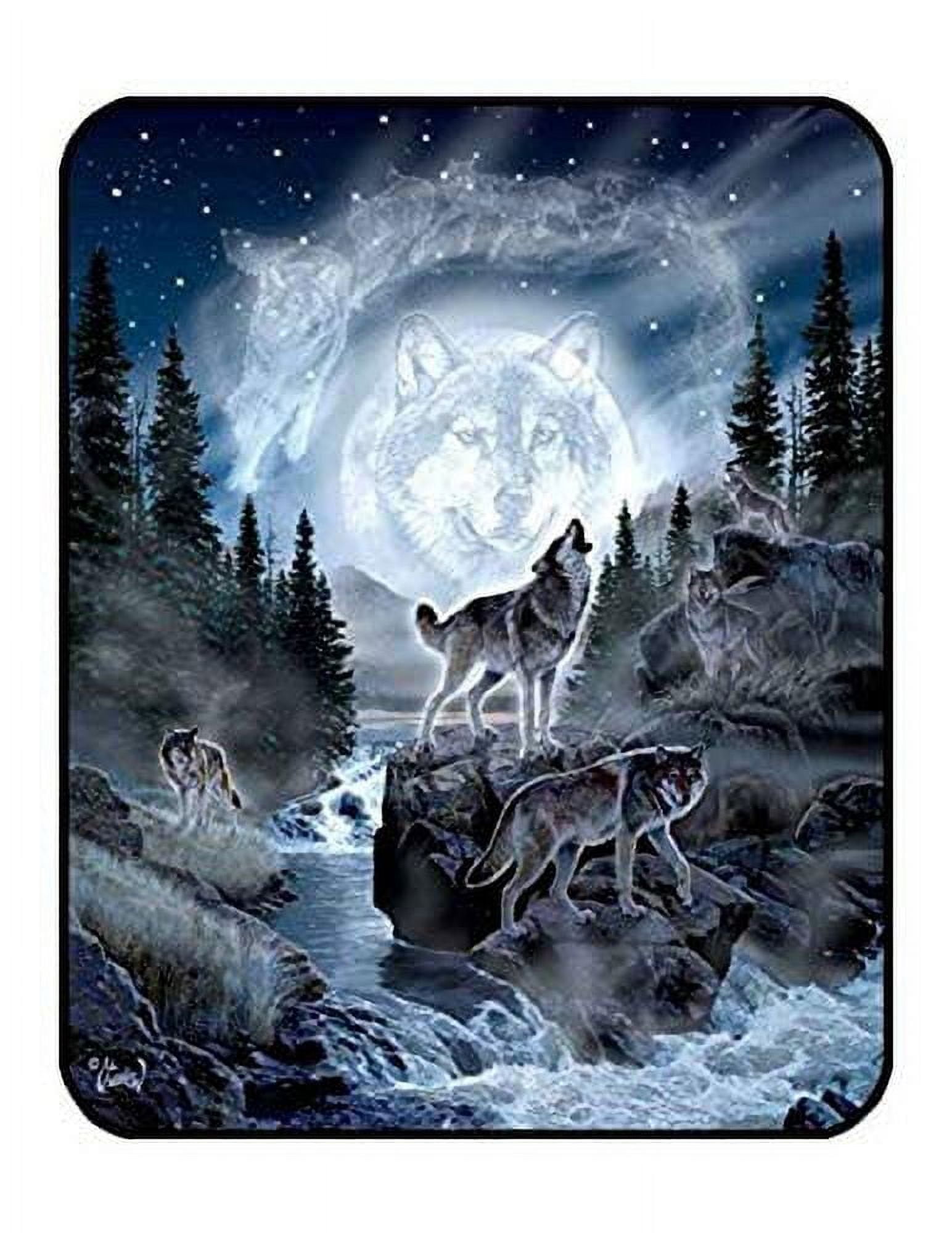 Whimsical Practicality's Wolves Edible Cake Topper fits 1/4 Sheet cake ...