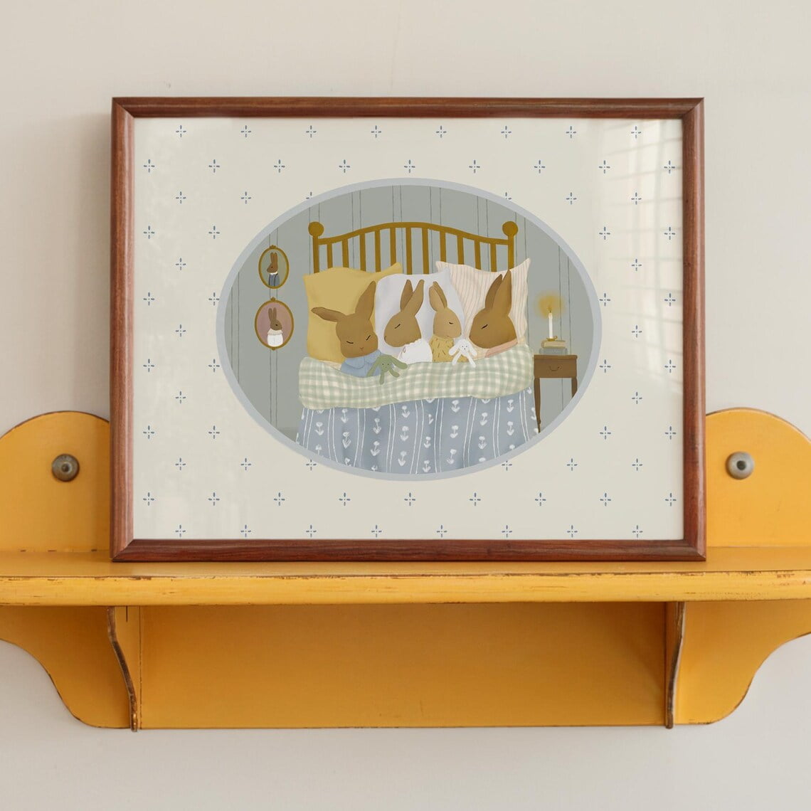 Whimsical Rabbit Illustration Bunny Nursery Art Rabbit Painting ...