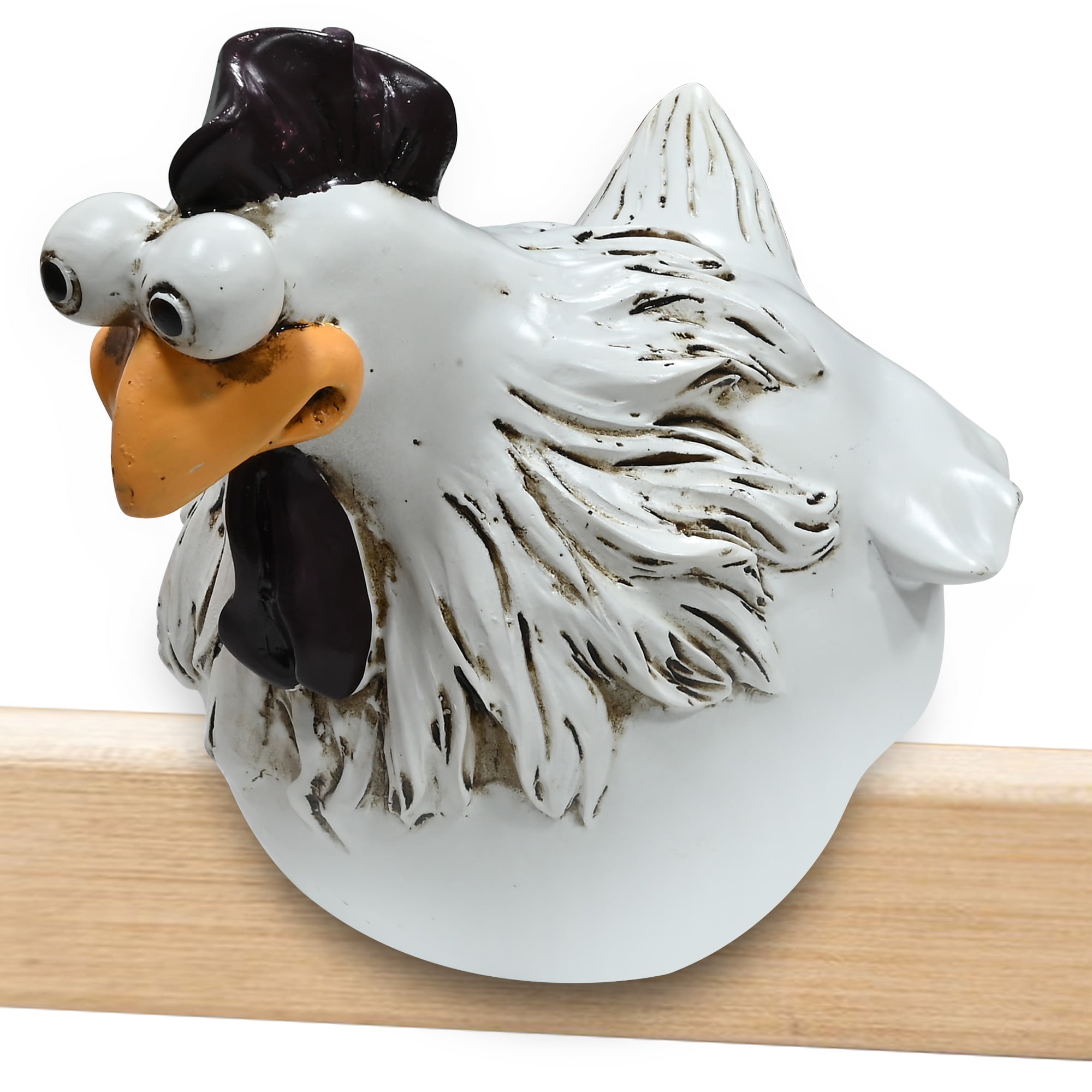 TECHSHARE Whimsical Resin Chicken & Rooster Fence Decor - Perfect For ...