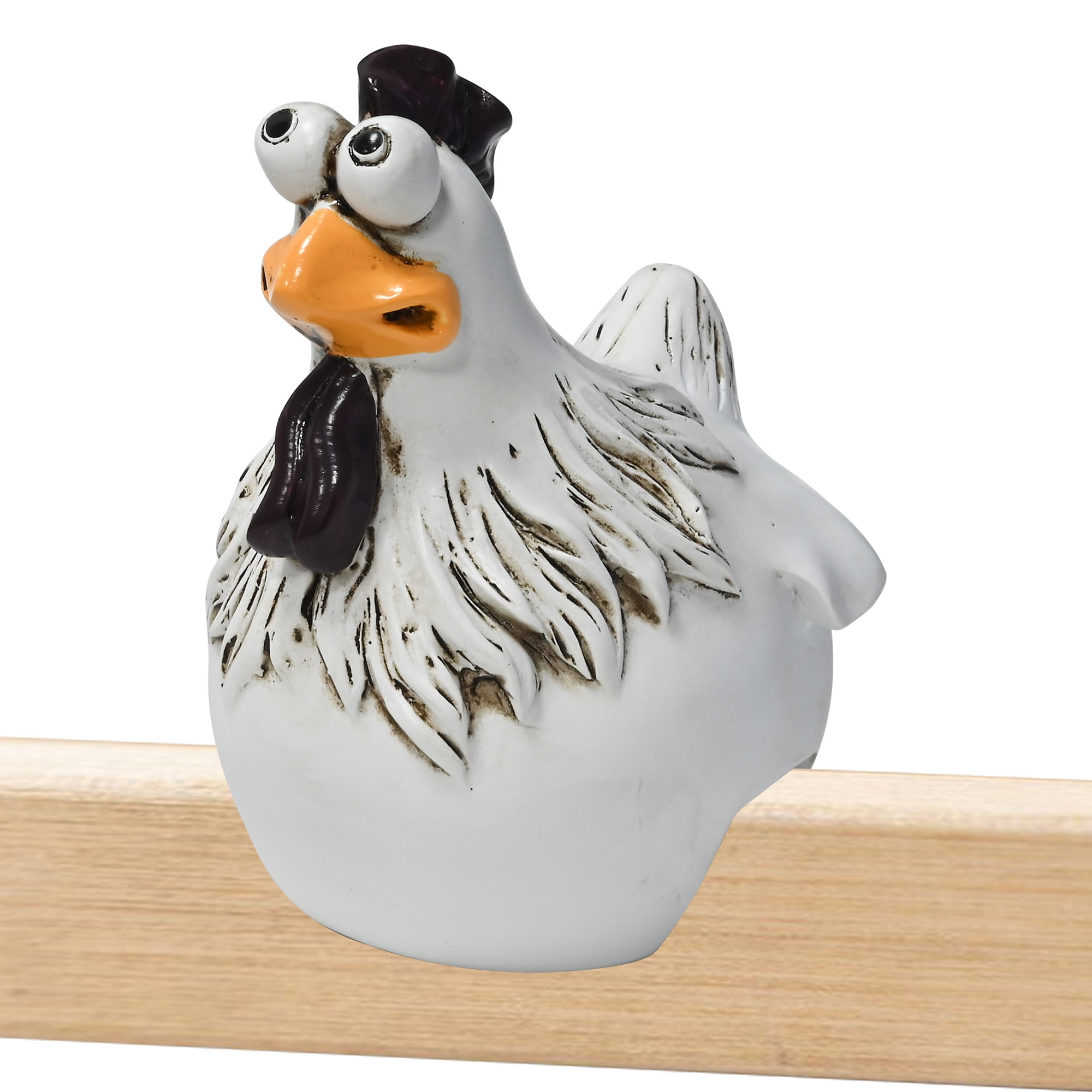 Whimsical Resin Chicken & Rooster Fence Decor - Perfect For Garden ...