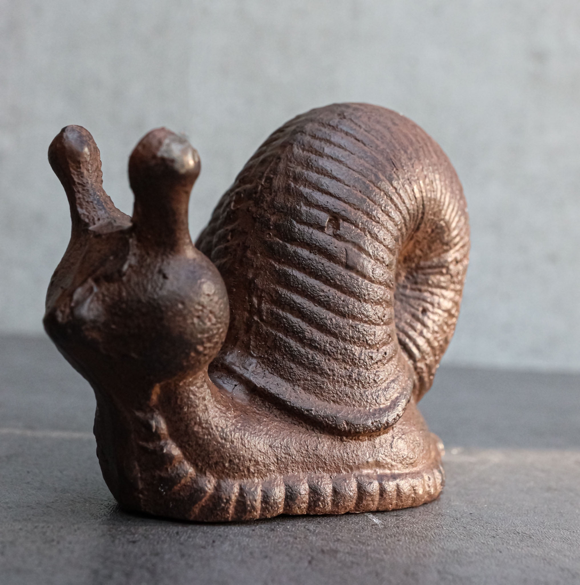 Whimsical Rustic Western Farmhouse Cast Iron Cottage Mollusca Snail ...