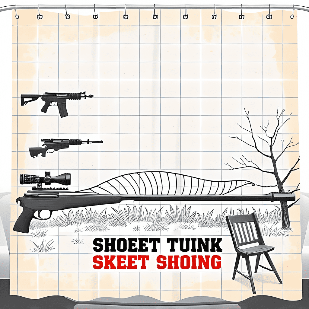 Whimsical Shower Curtain - Hand-Drawn Design with Graph Paper ...