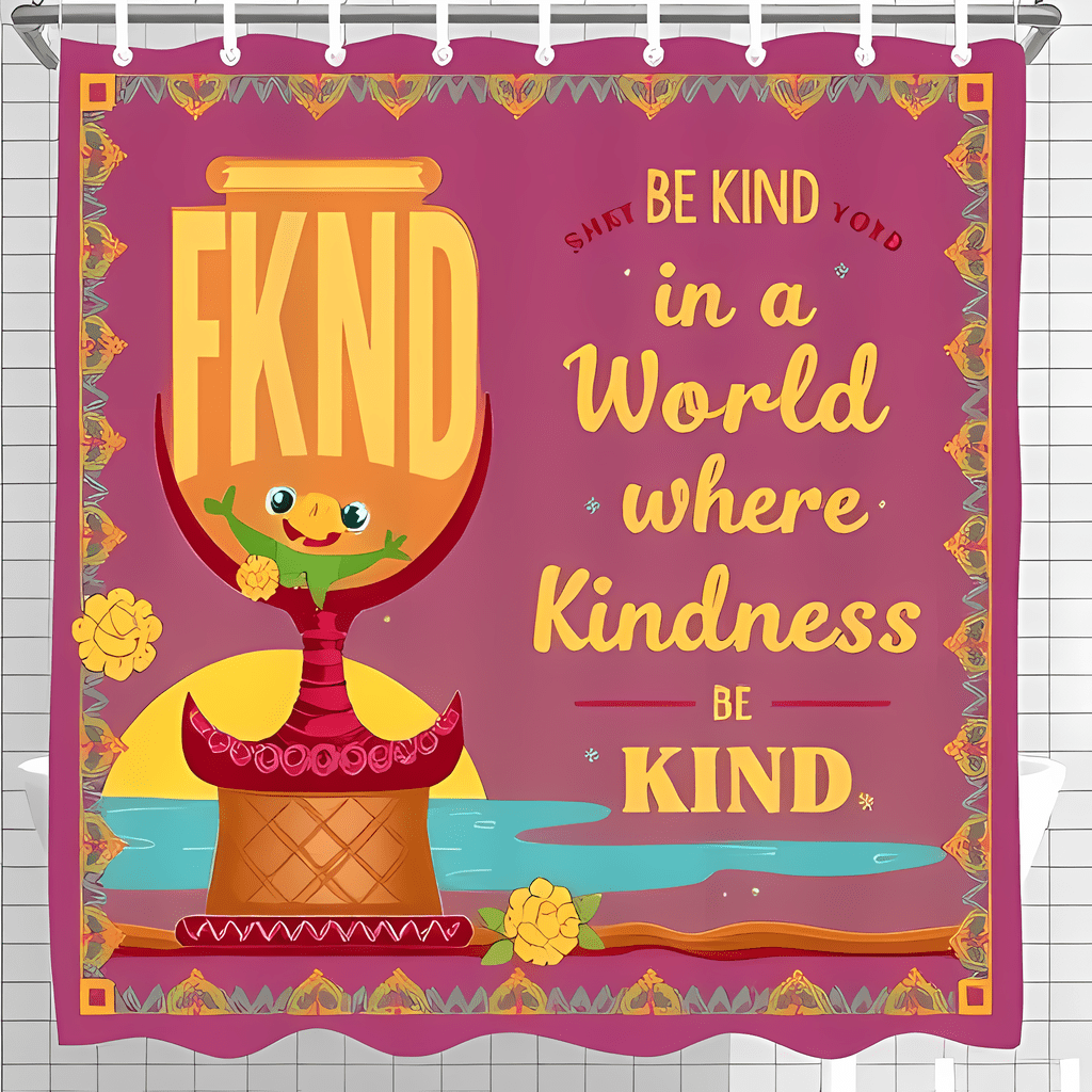 Whimsical Shower Curtain with Golden Chalice & Smiling Amphibian ...