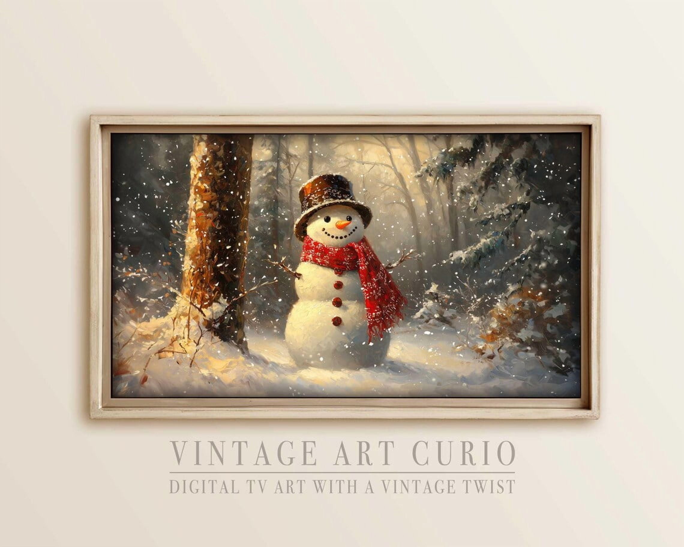 Whimsical Snowman, Winter Screensaver Festive Decor, Bring Cheer To ...
