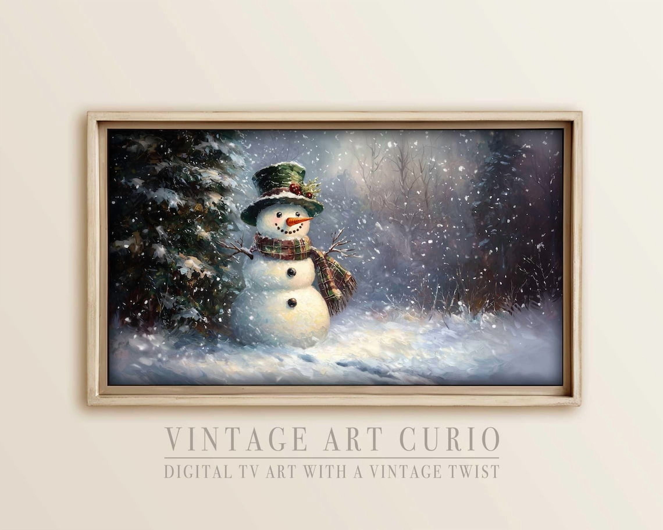 Whimsical Snowman, Winter Screensaver For Festive Decor, Bring Cheer To ...