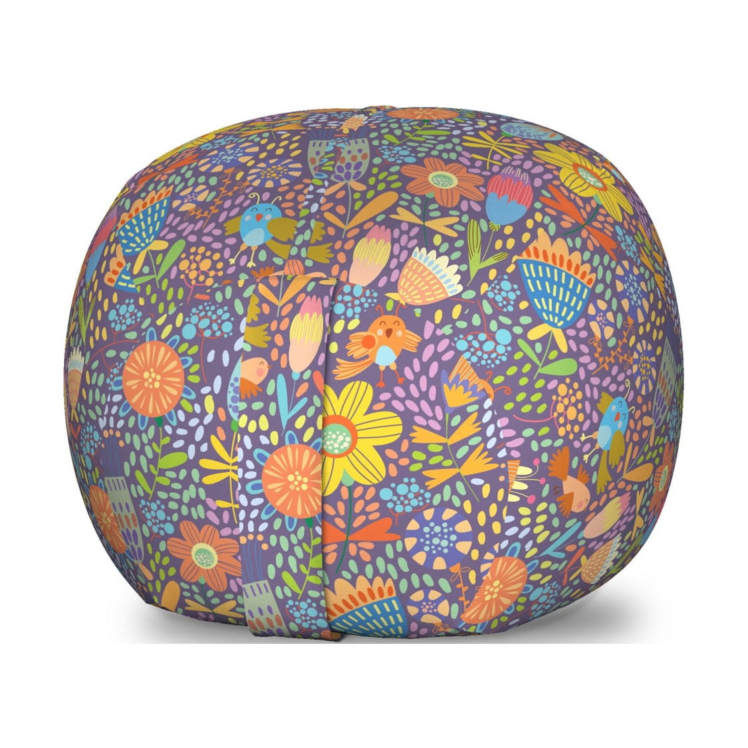 Whimsical Storage Toy Bag Chair, Colorful Spotty Pattern with Lively ...