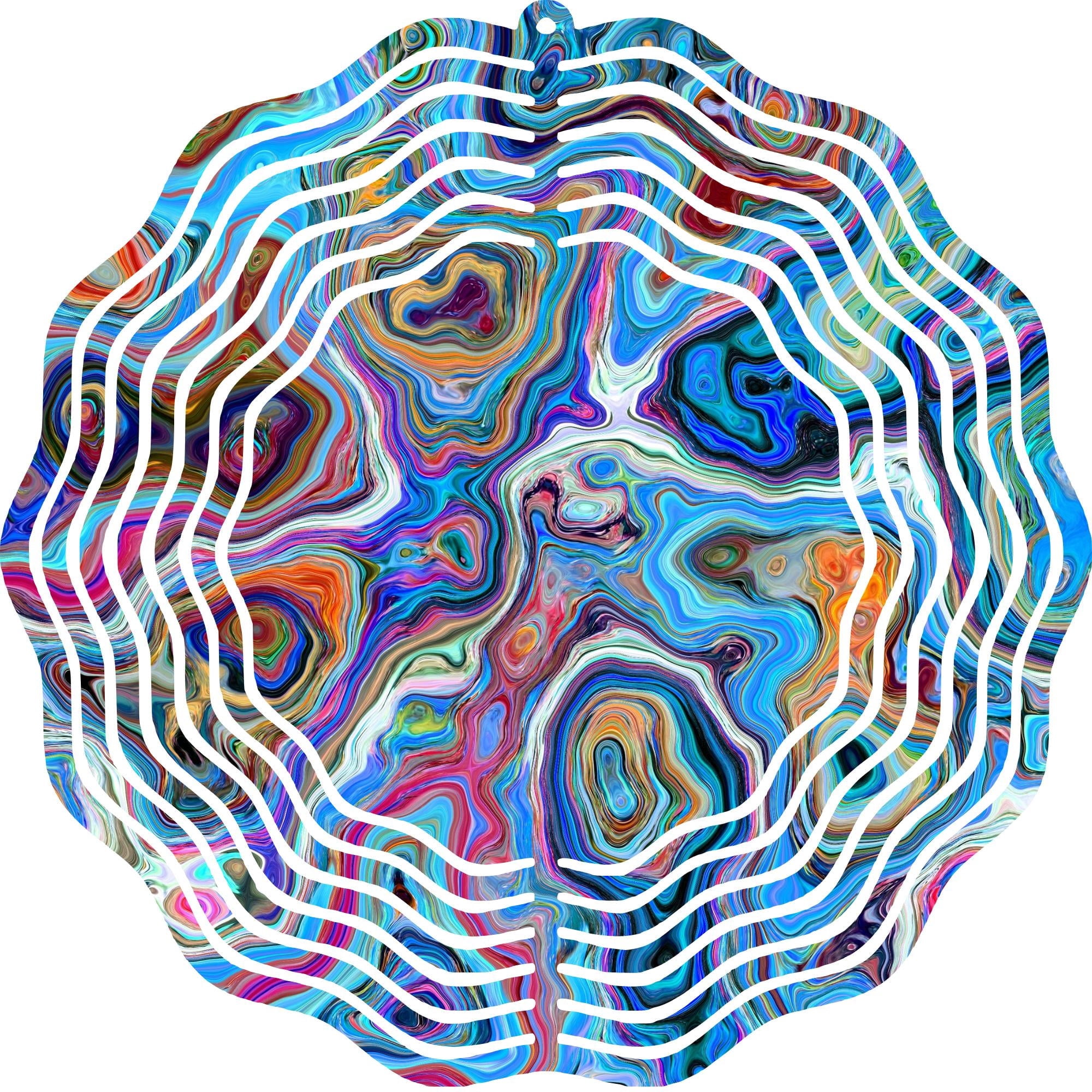 Whimsical Swirl Wind Spinner Metal 10" - Walmart.com