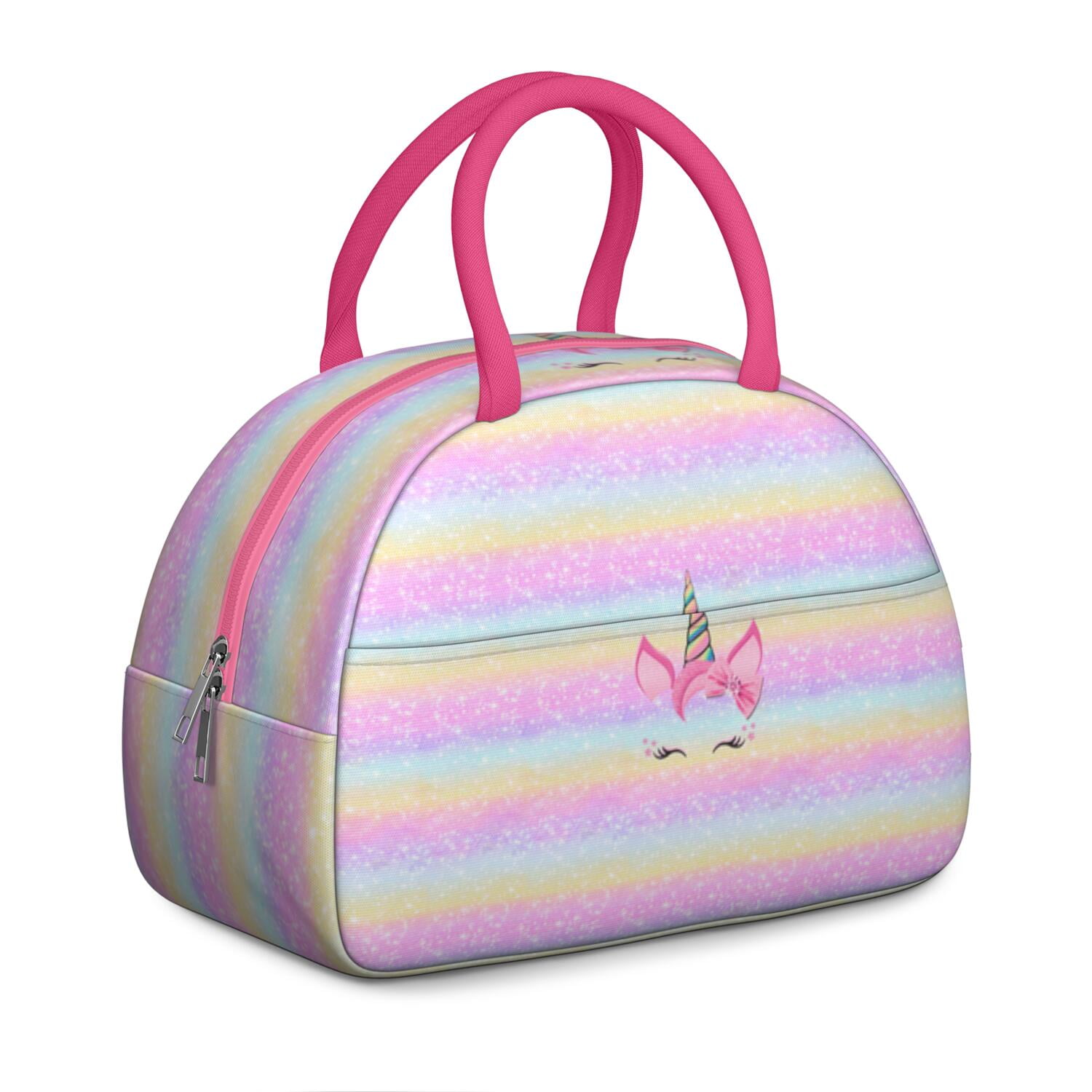 Whimsical Unicorn Lunch Bag – Rainbow Print with Cute and Mythical ...