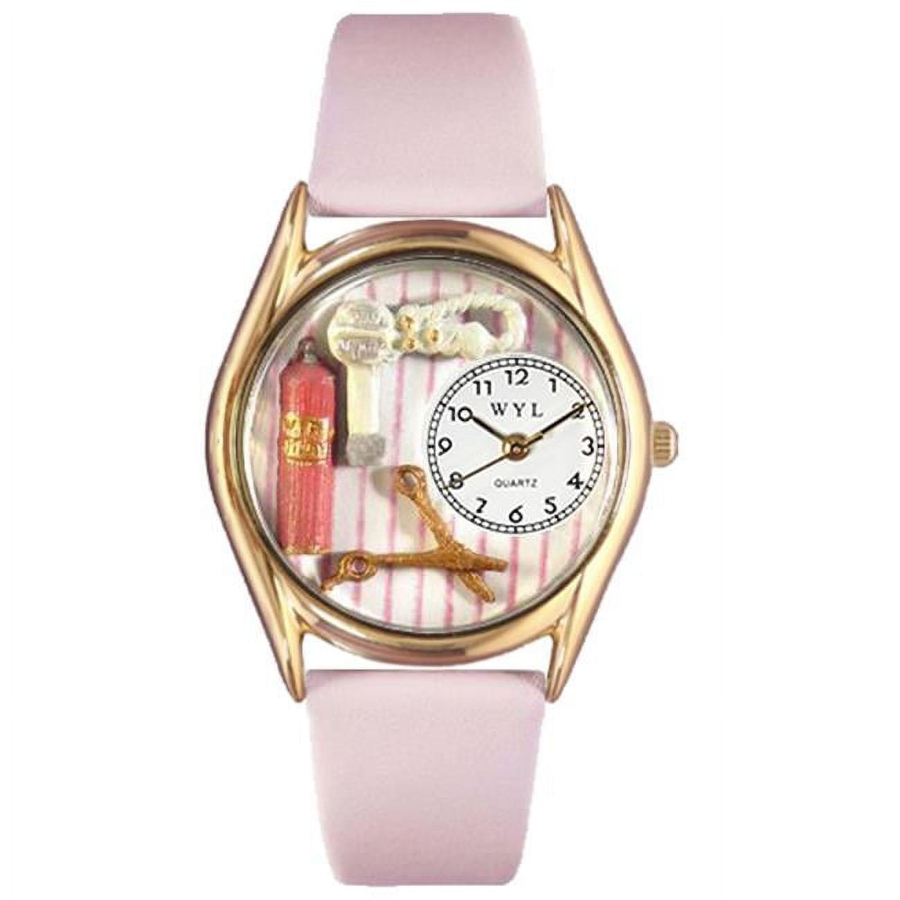 Whimsical Watches C-0630007 Womens Beautician Female Pink Leather And ...