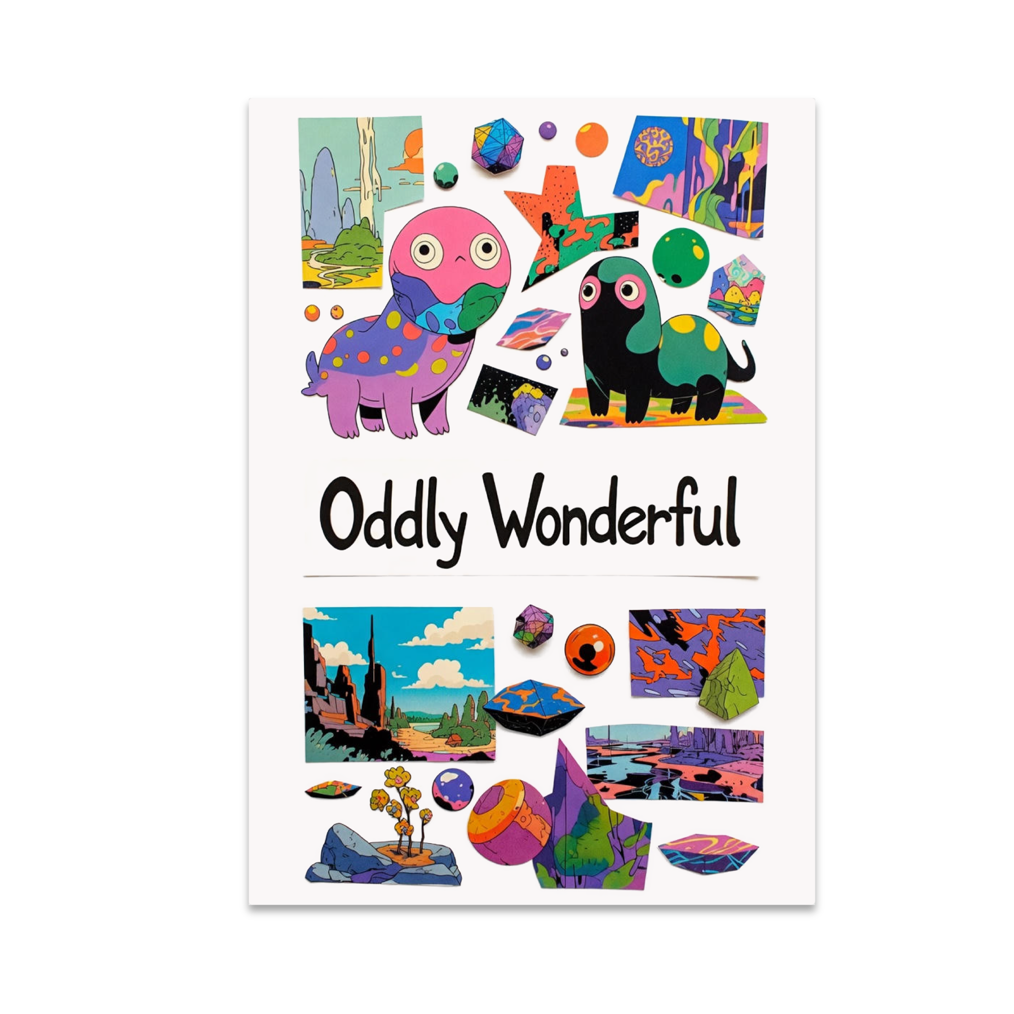 Whimsical Weirdcore Art Print - Home Decor Enthusiast - 13x19 Poster ...