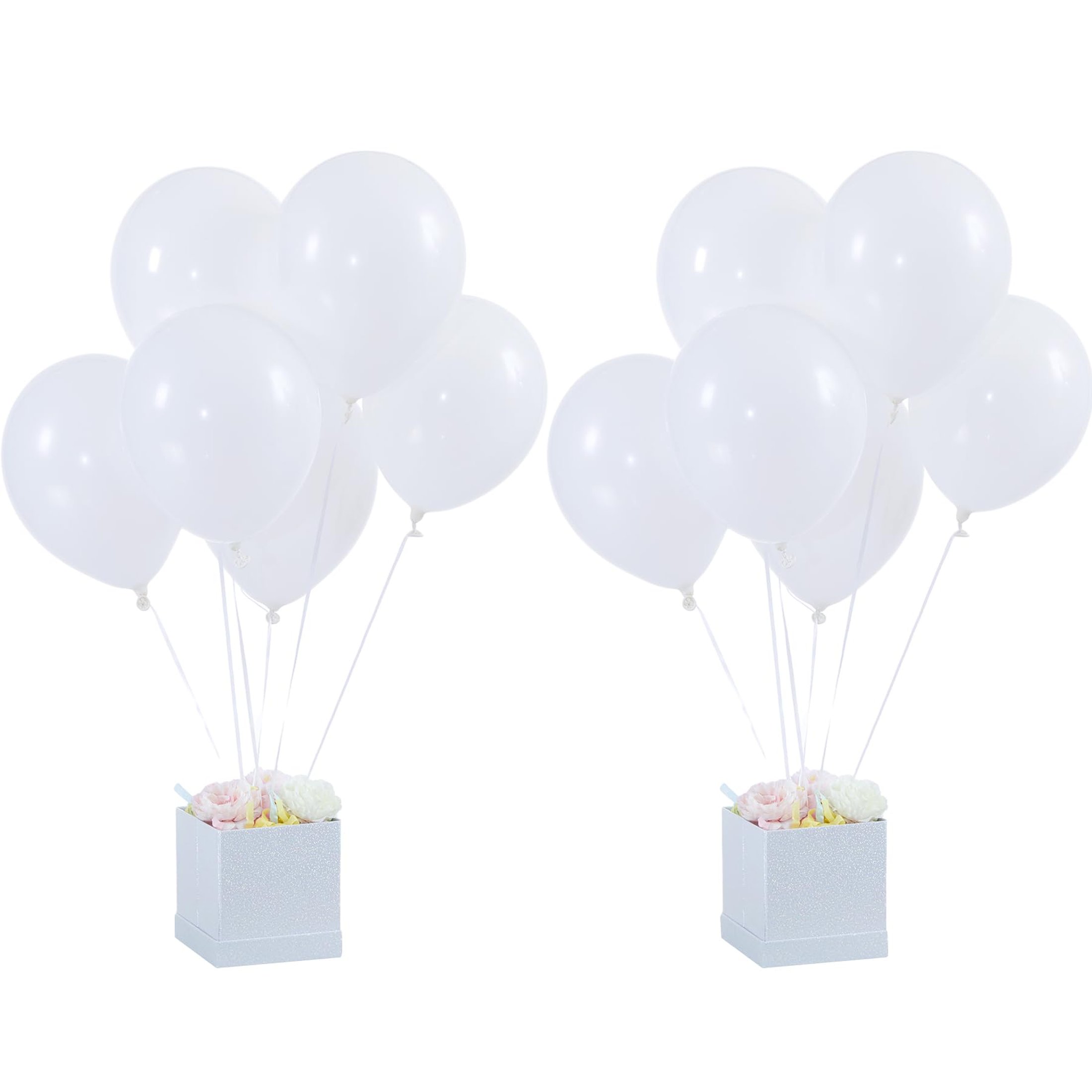 Whimsical White Hot Air Balloon Decor Set for Weddings and Showers ...