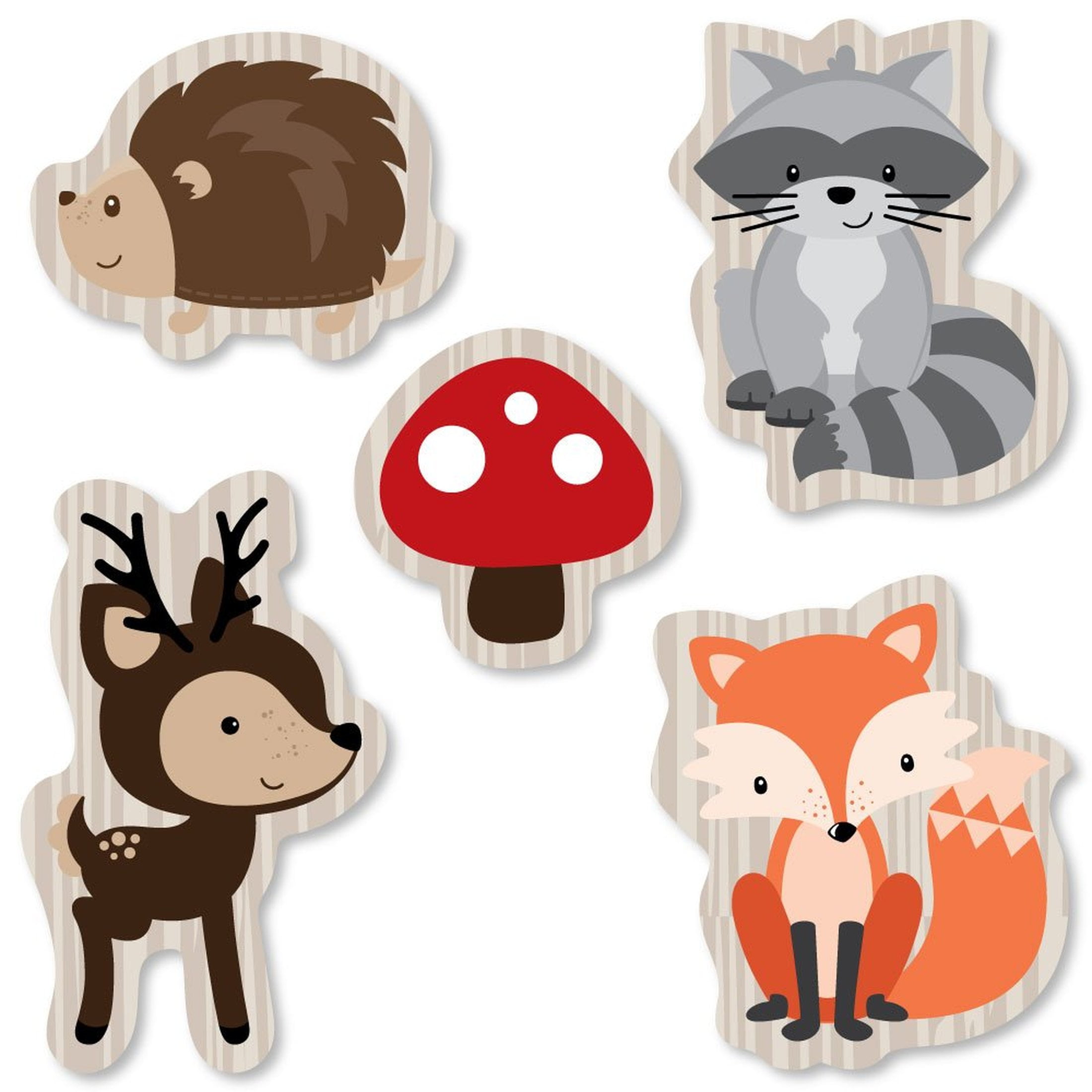 Whimsical Woodland Creatures DIY Cut-Outs for Baby Showers and Birthday ...