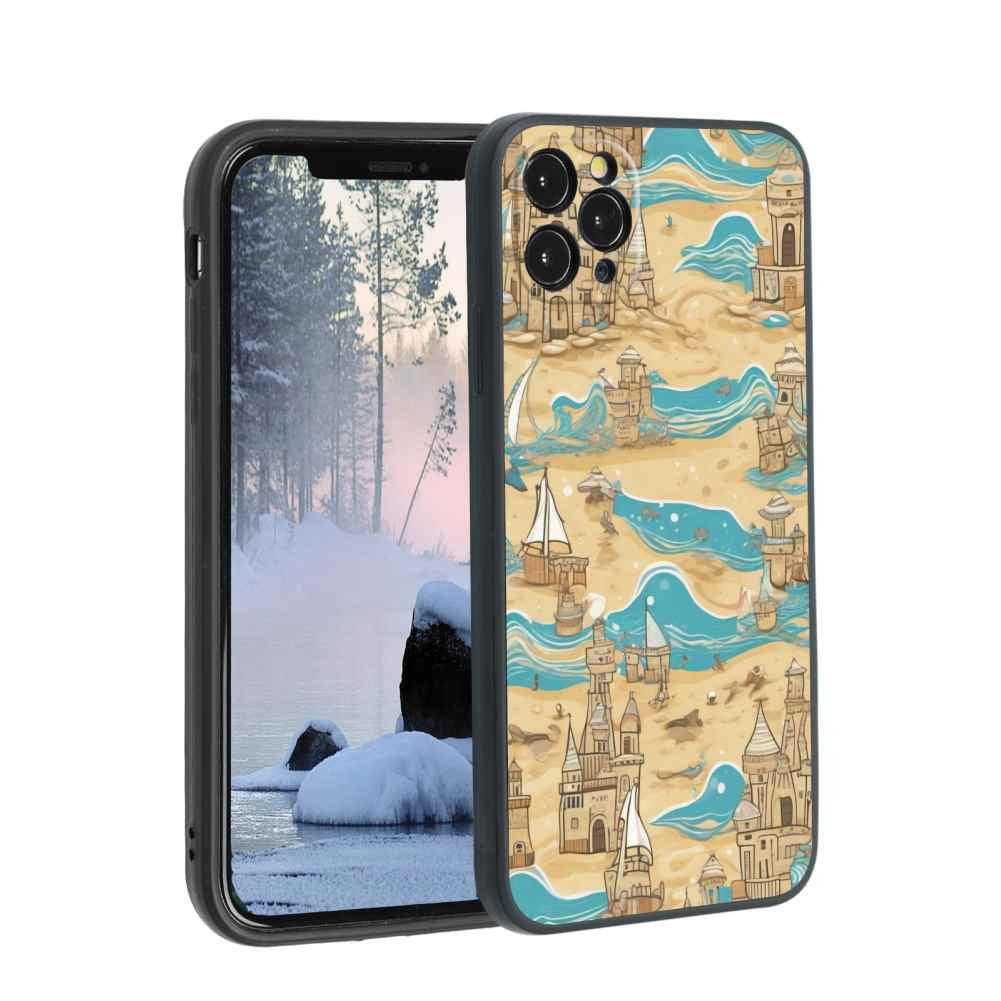 Whimsical-sandcastle-beach-patterns-1 phone case for iPhone 11 Pro Max ...