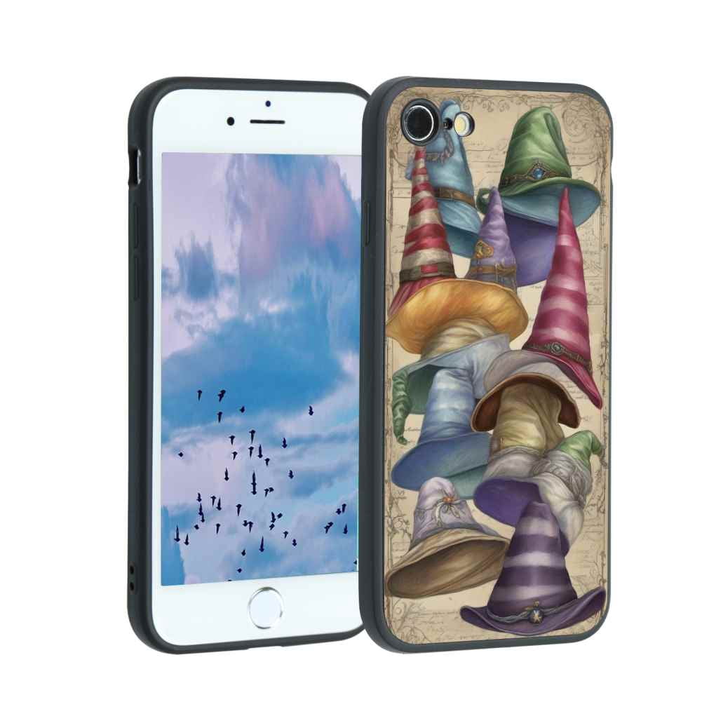 Whimsical-wizard-hats-2 phone case for iPhone SE for Women Men Gifts ...