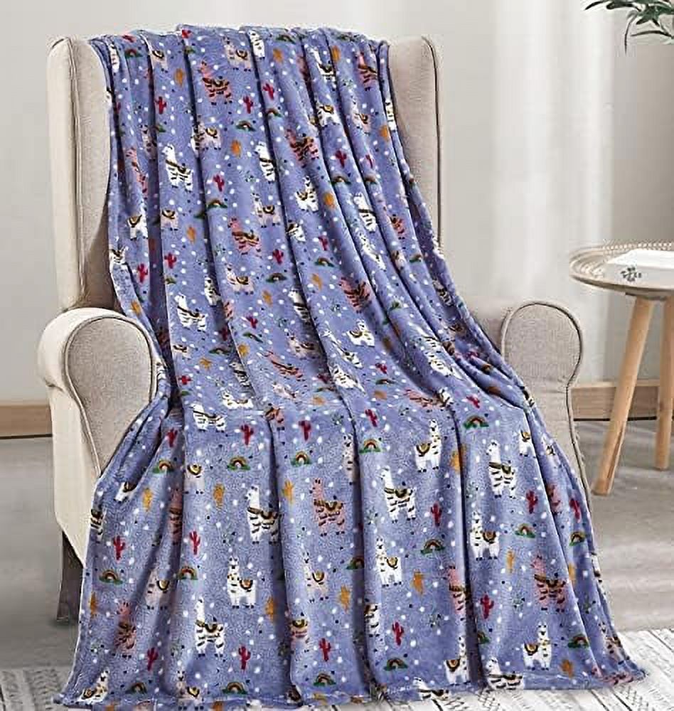 Whimsy Collection Microplush Throw Blanket (50" X 60") - Llama Llama ...