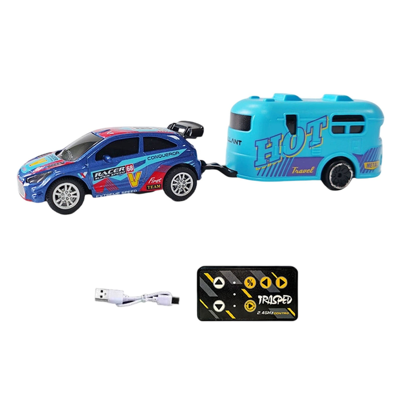 WhimsyHive Alloy RC Racing Car Pocket Desktop Micro Drift Racing Car ...