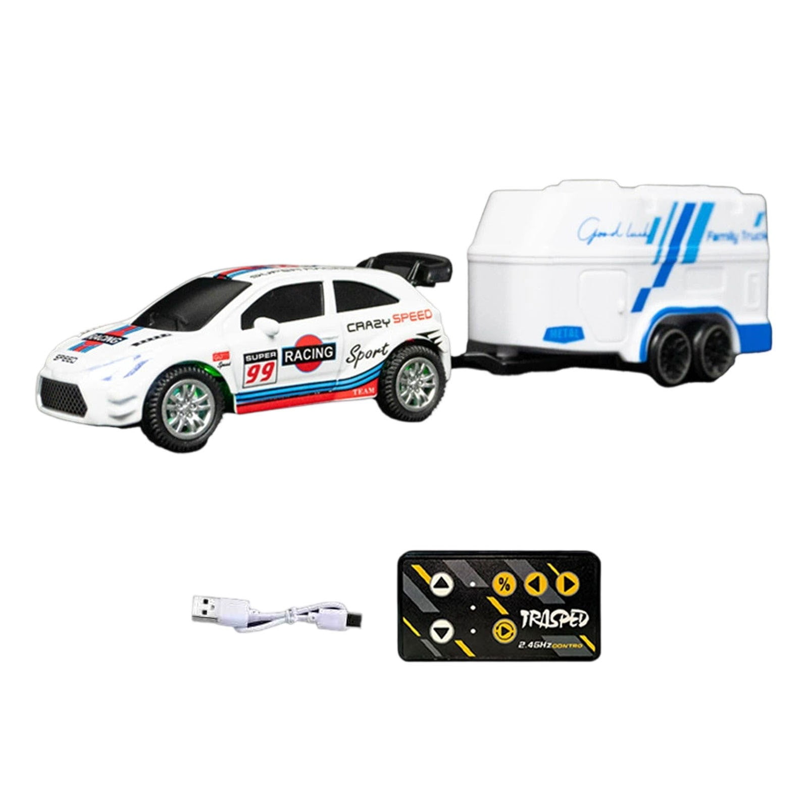 WhimsyHive Alloy RC Racing Car Pocket Desktop Micro Drift Racing Car ...
