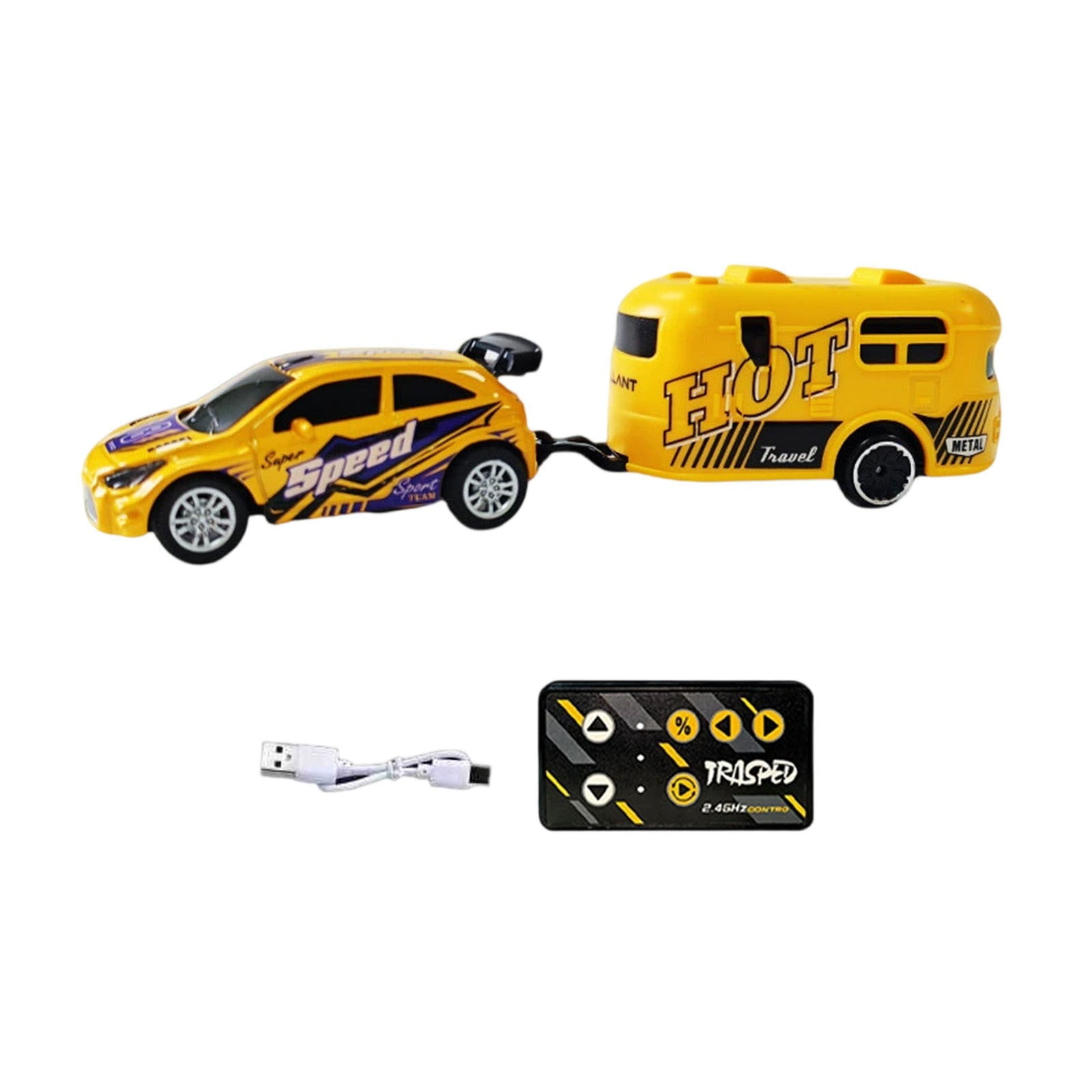 WhimsyHive Alloy RC Racing Car Pocket Desktop Micro Drift Racing Car ...