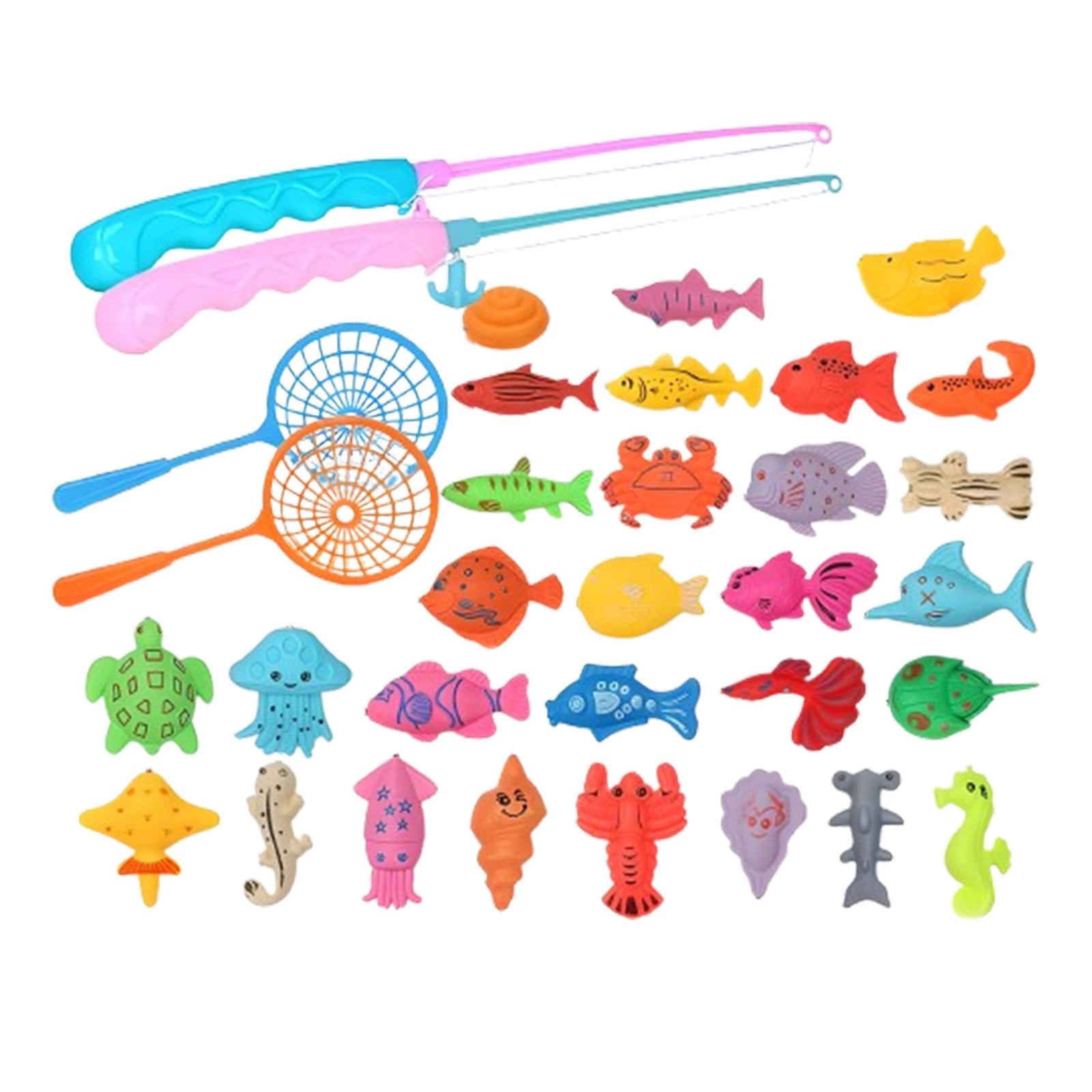 WhimsyHive Children's Magnetic Fishing Toy Set - Play House Summer ...