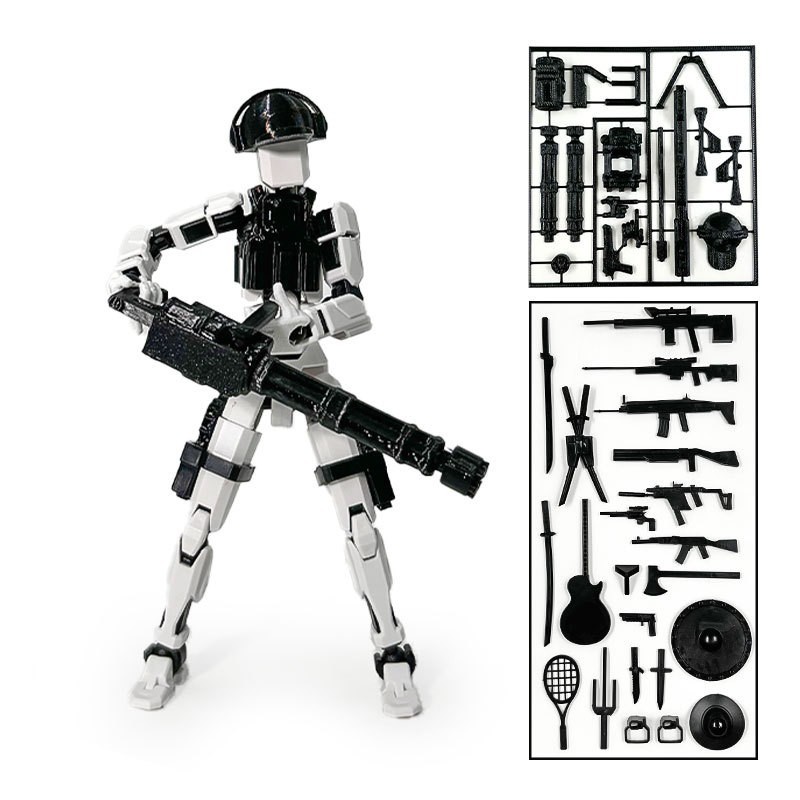 WhimsyHive Deluxe Multi-Jointed Soldier Action Figure Kit with Poseable ...