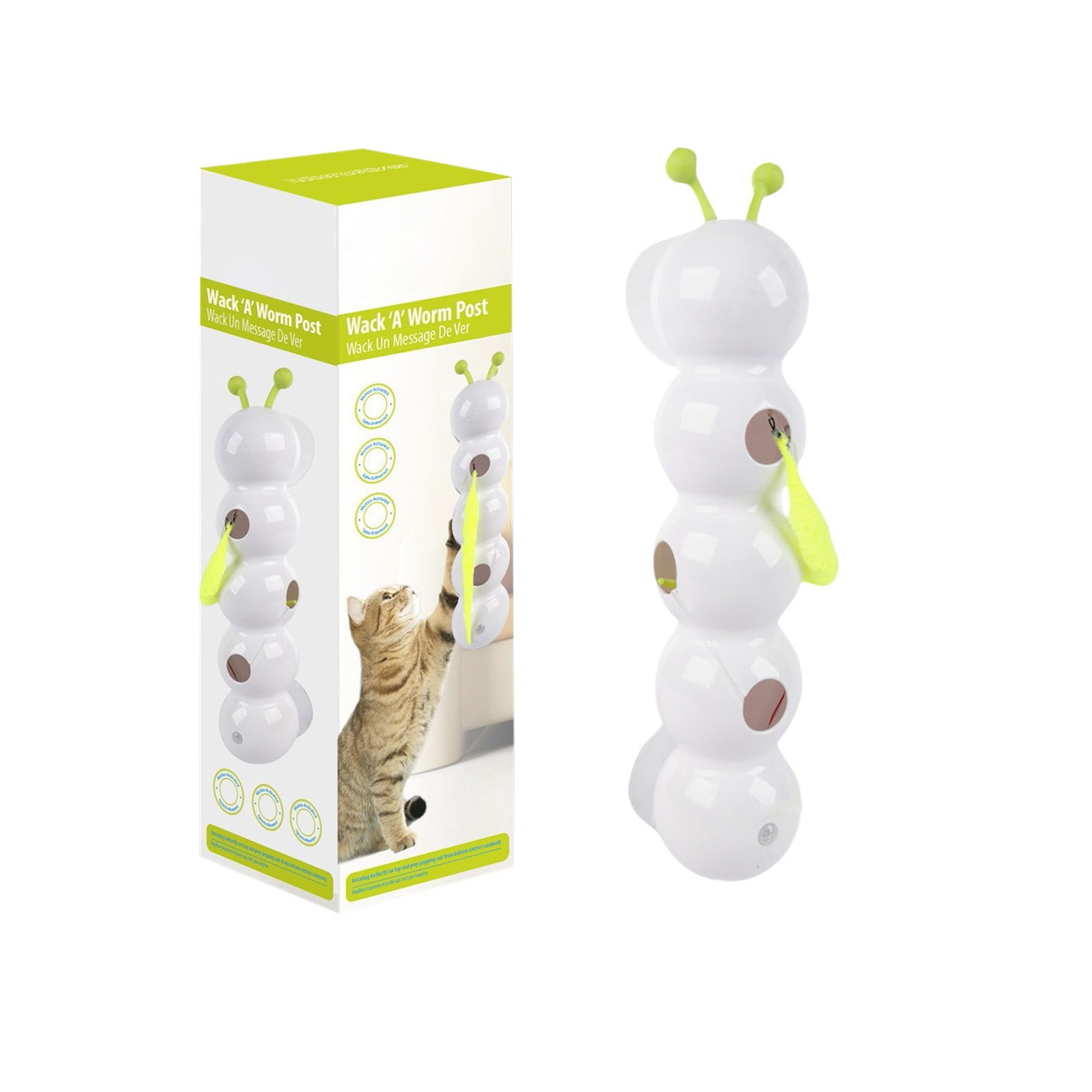 WhimsyHive Electric Caterpillar Cat Toy, Self-Entertainment Gadget with ...