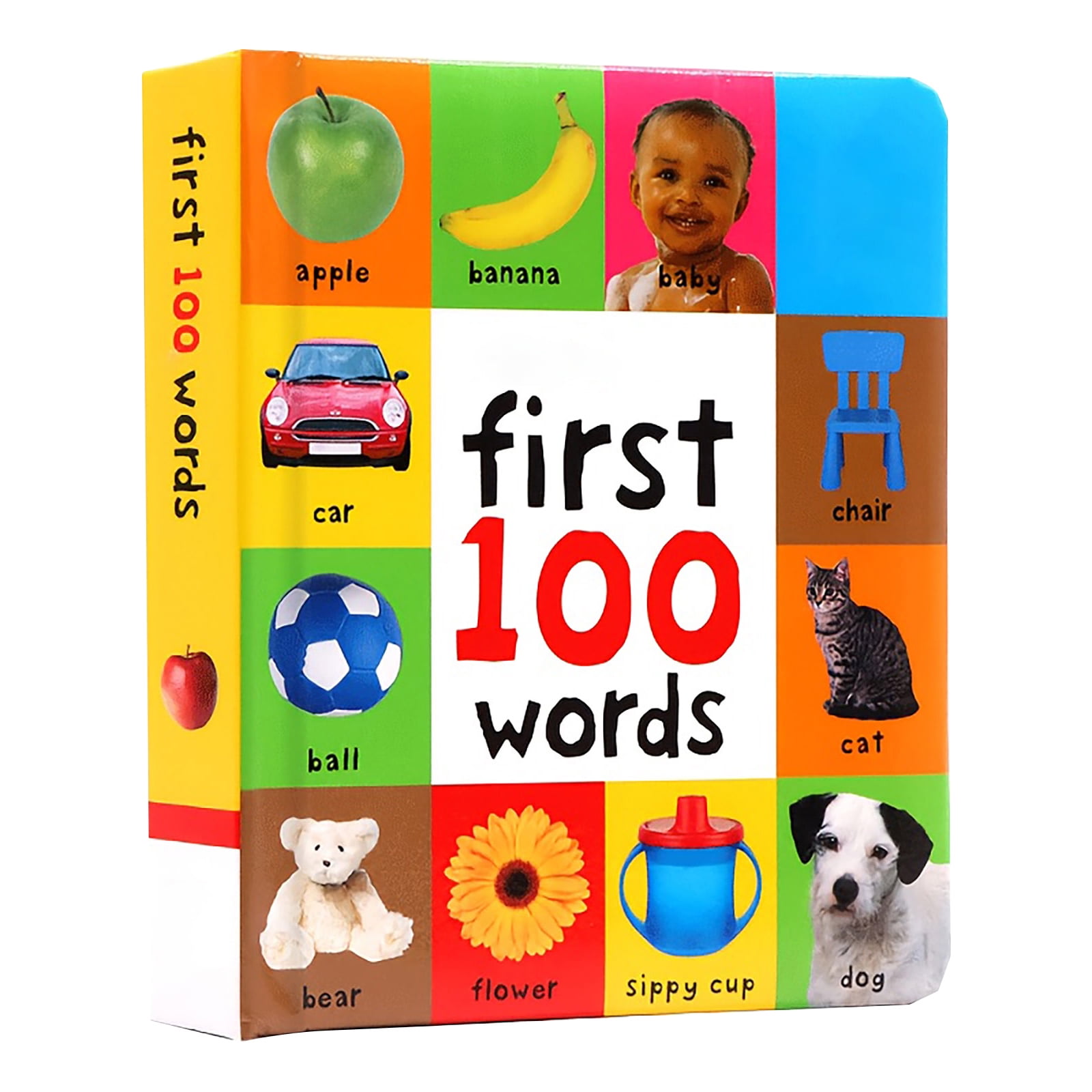 WhimsyHive English Vocabulary Cardboard Book Set for Kids, Early ...
