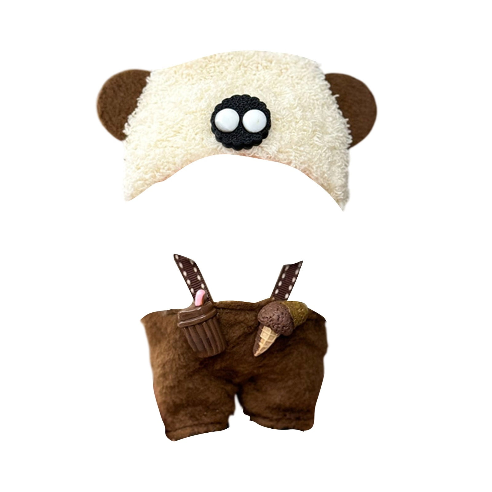 WhimsyHive First and Second Generation Doll Clothes for 17cm (6.7-inch) Sitting Party, Overalls ...