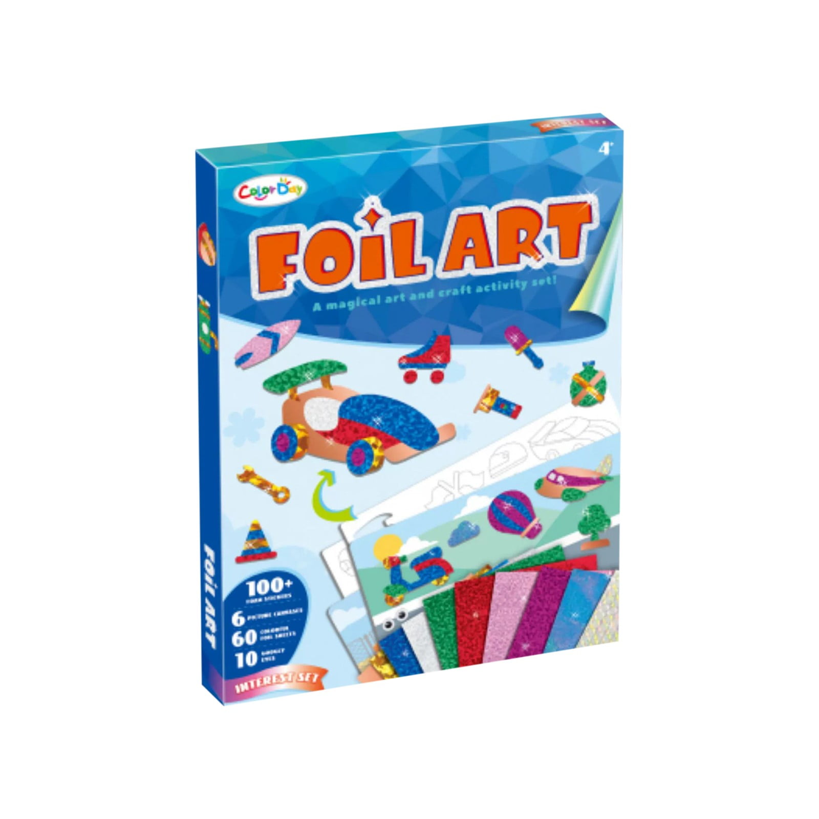 WhimsyHive Foil Arts and Crafts Kit for Kids Ages 4-8, DIY Princess ...