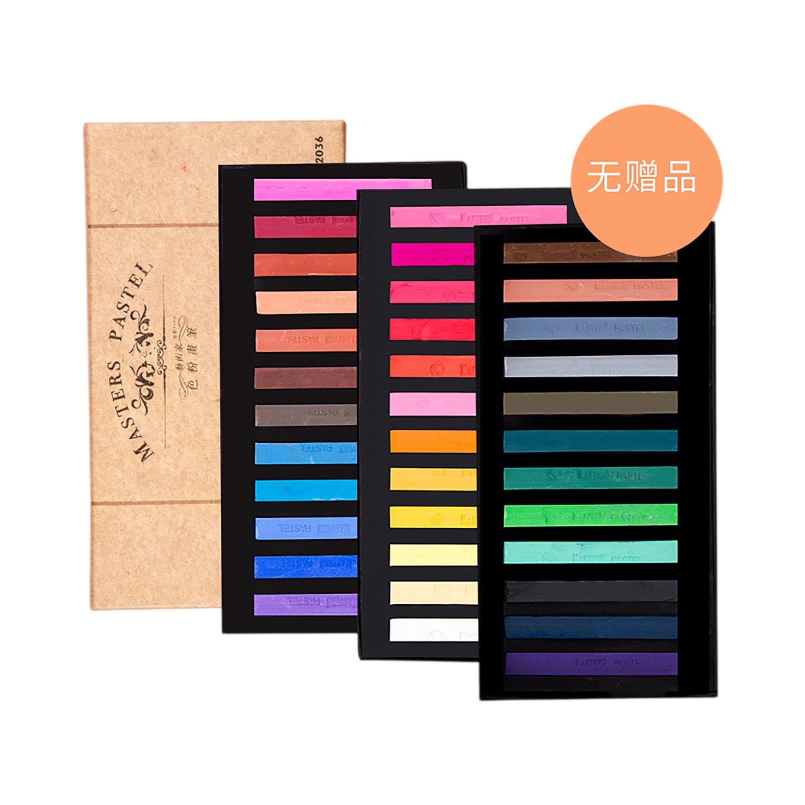WhimsyHive Square Chalk Pastel Sticks Set for Artists - 12/24/36/48 ...