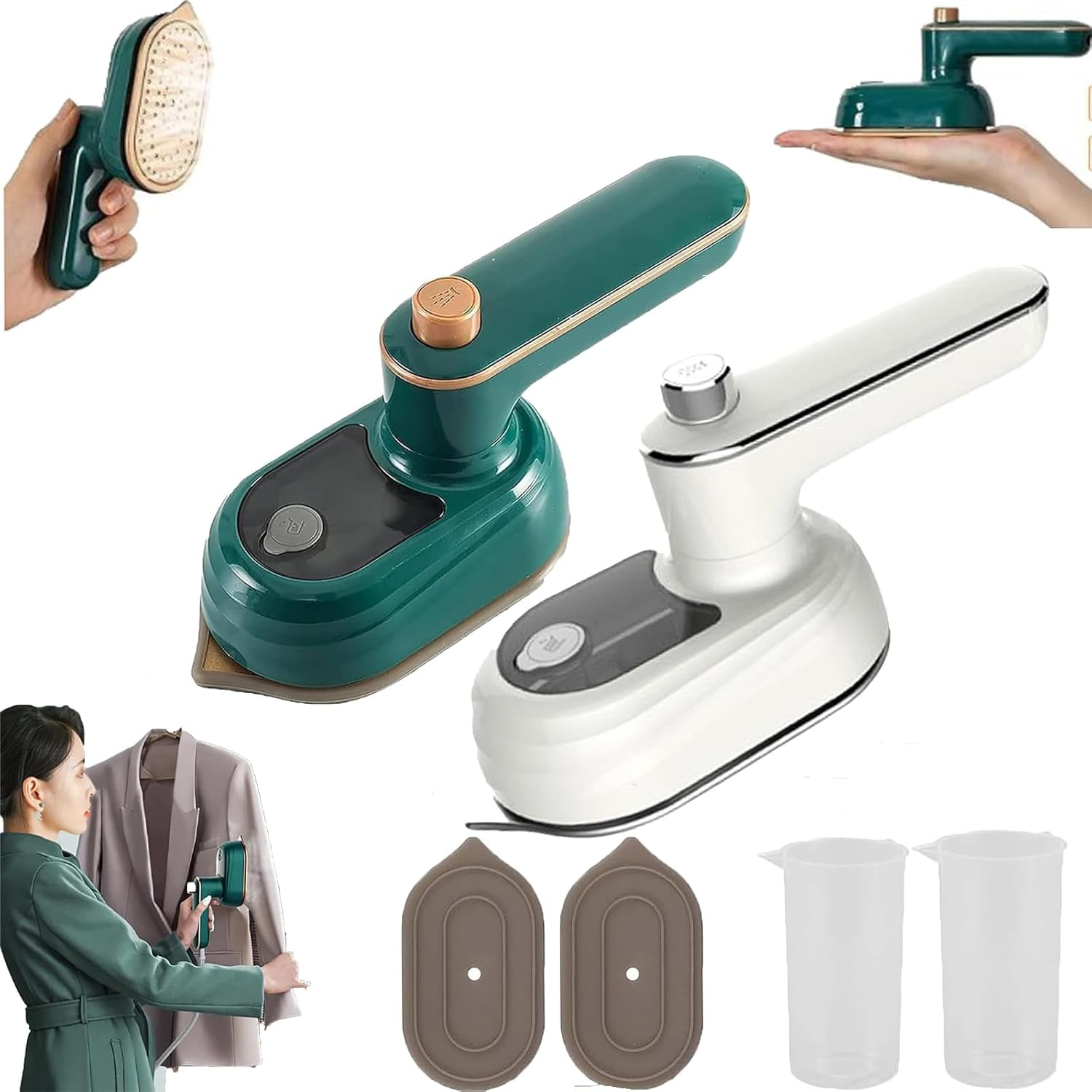 Whimsyard - Whimsyard Mini Electric Iron Steamer, Ivyever Portable ...