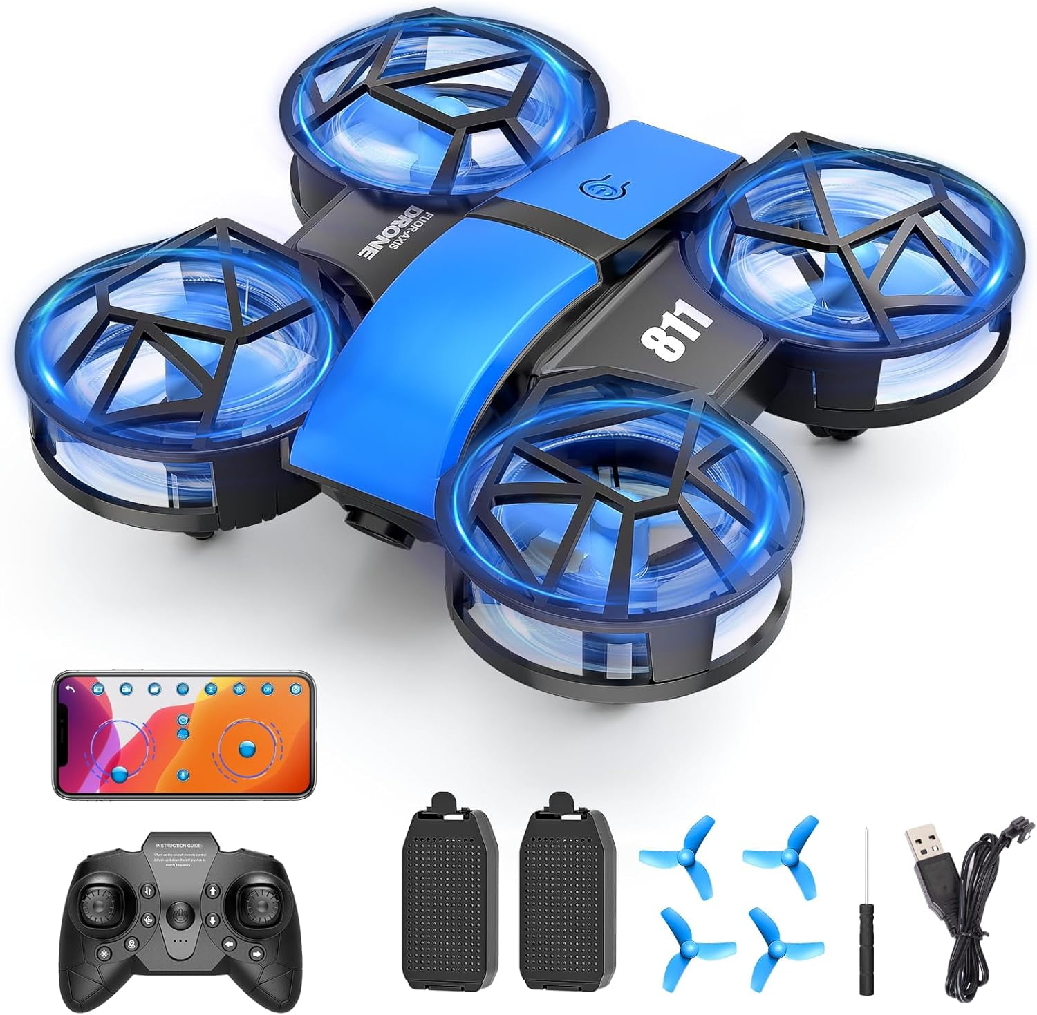 Whimsyland Mini Drones for Kids 15+, RC Nano Quadcopter Indoor Micro ...