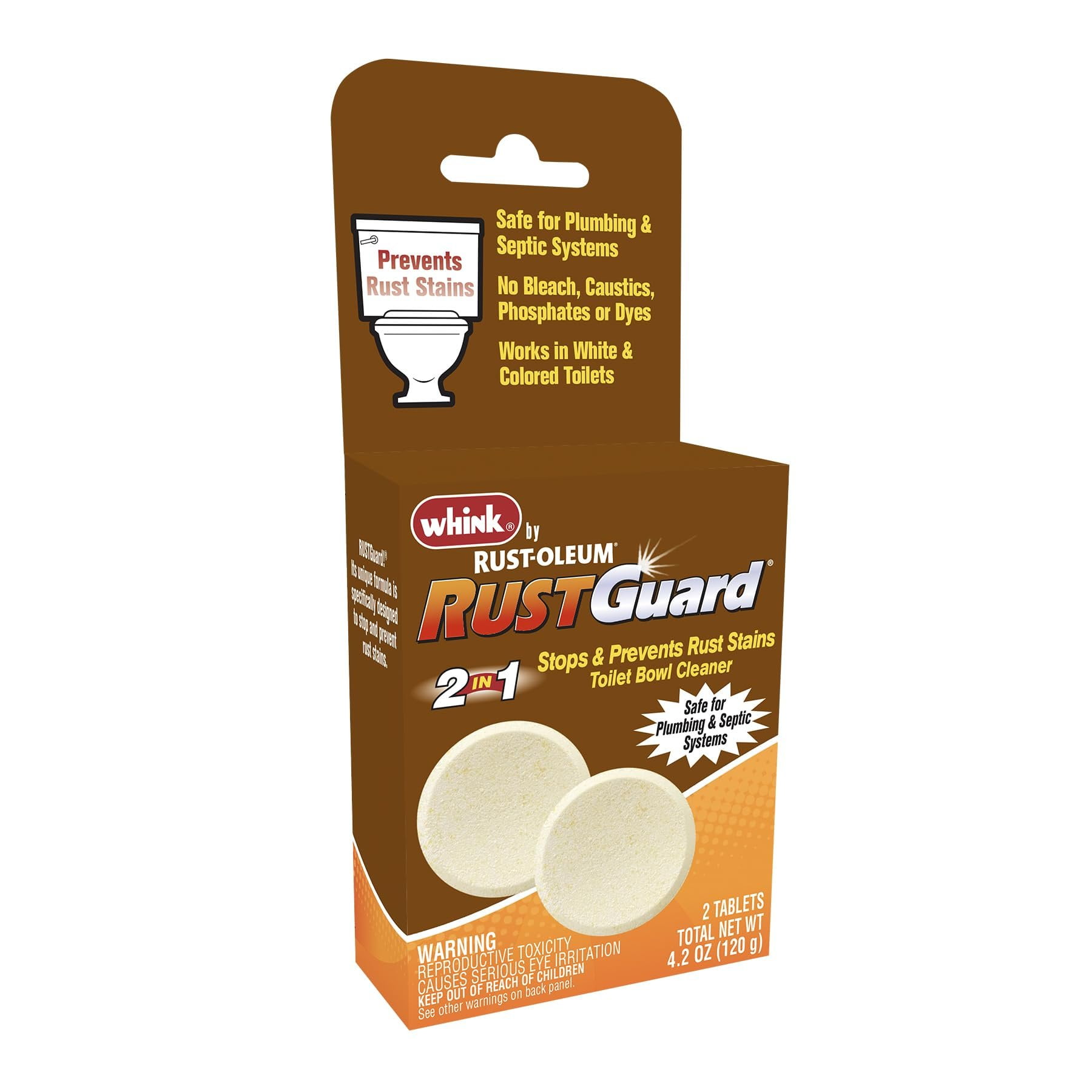Whink RustGuard Toilet Bowl Cleaner Tablets, Stops Rust, Prevents Build ...
