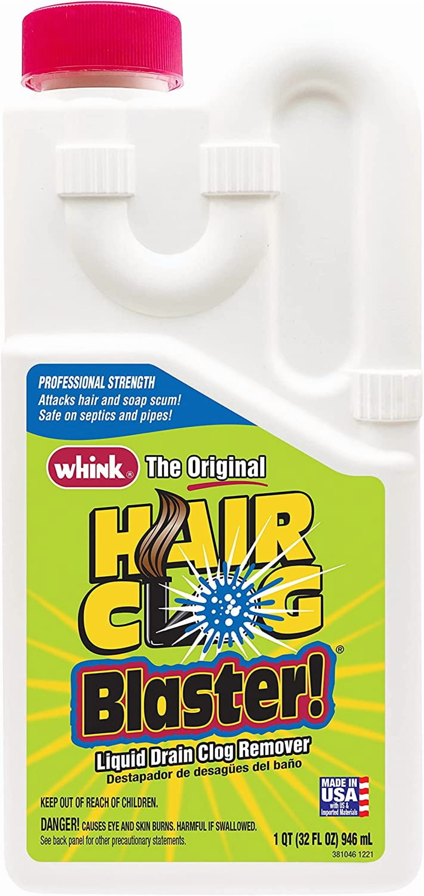 Whink 6217 Hair Clog Blaster Drain Clearer, 32 oz - Walmart.com