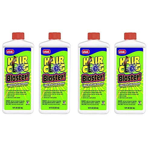 Whink Hair Clog Blaster! 18 Ounce, 4 Pack - Walmart.com