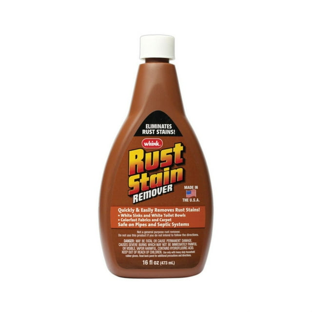 Whink Rust Stain Remover 16 oz Liquid - Non-Scented Bathroom & Laundry ...