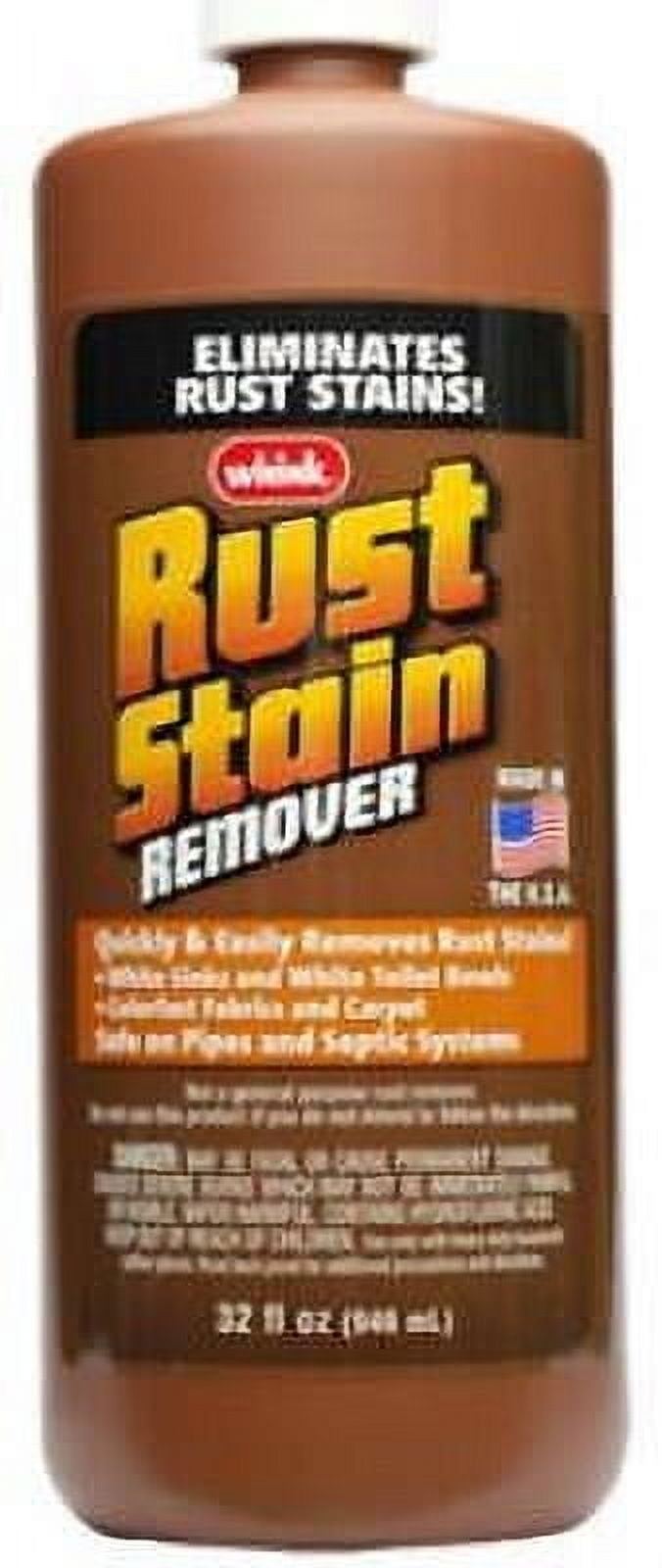 Whink Rust Stain Remover, Liquid, Safe for Toilets, Sinks, Fabrics, 32 ...