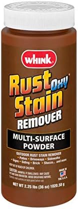 Whink Rust Oxy Stain Remover, Multi-Surface Powder for Outdoor Stain ...