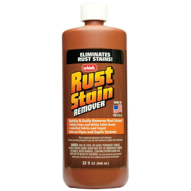 Whink 32 oz Liquid Rust Stain Remover for Bathroom, Kitchen, Laundry ...