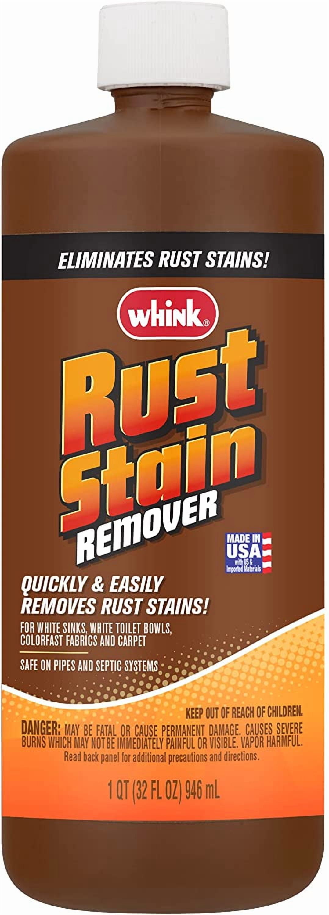 Whink Rust Stain Remover | Heavy-Duty Iron Stain Remover for White ...