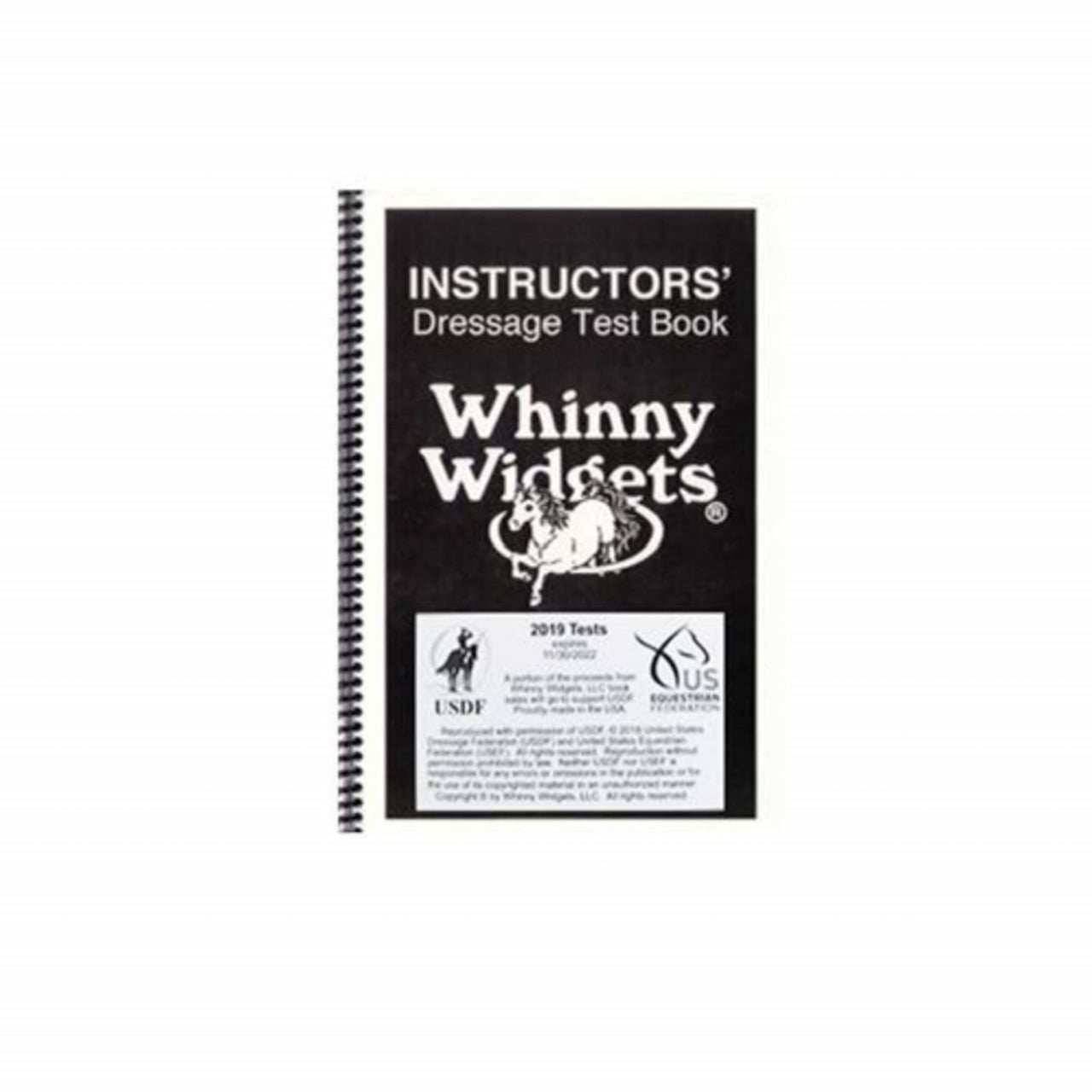 Whinny Widgets Instructors' Dressage Test Book (laminated) NEW 2019 ...