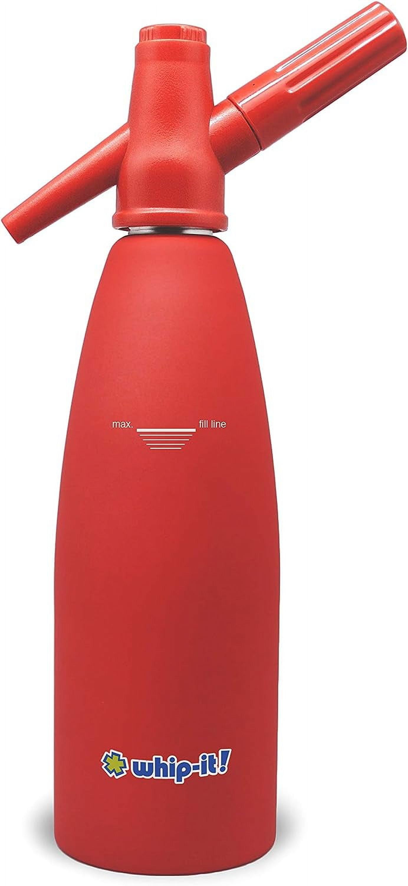 Whip-It SSSV-01 Soda Siphon, Rubber Coated, Red - Walmart.com