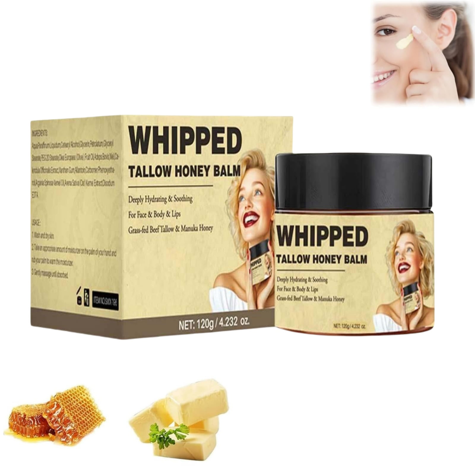 Whipped Beef Tallow Balm for Skin,Beef Tallow Honey Balm,Beef Tallow ... Whipped Beef Tallow Balm for Skin,Beef Tallow Honey Balm,Beef Tallow ...