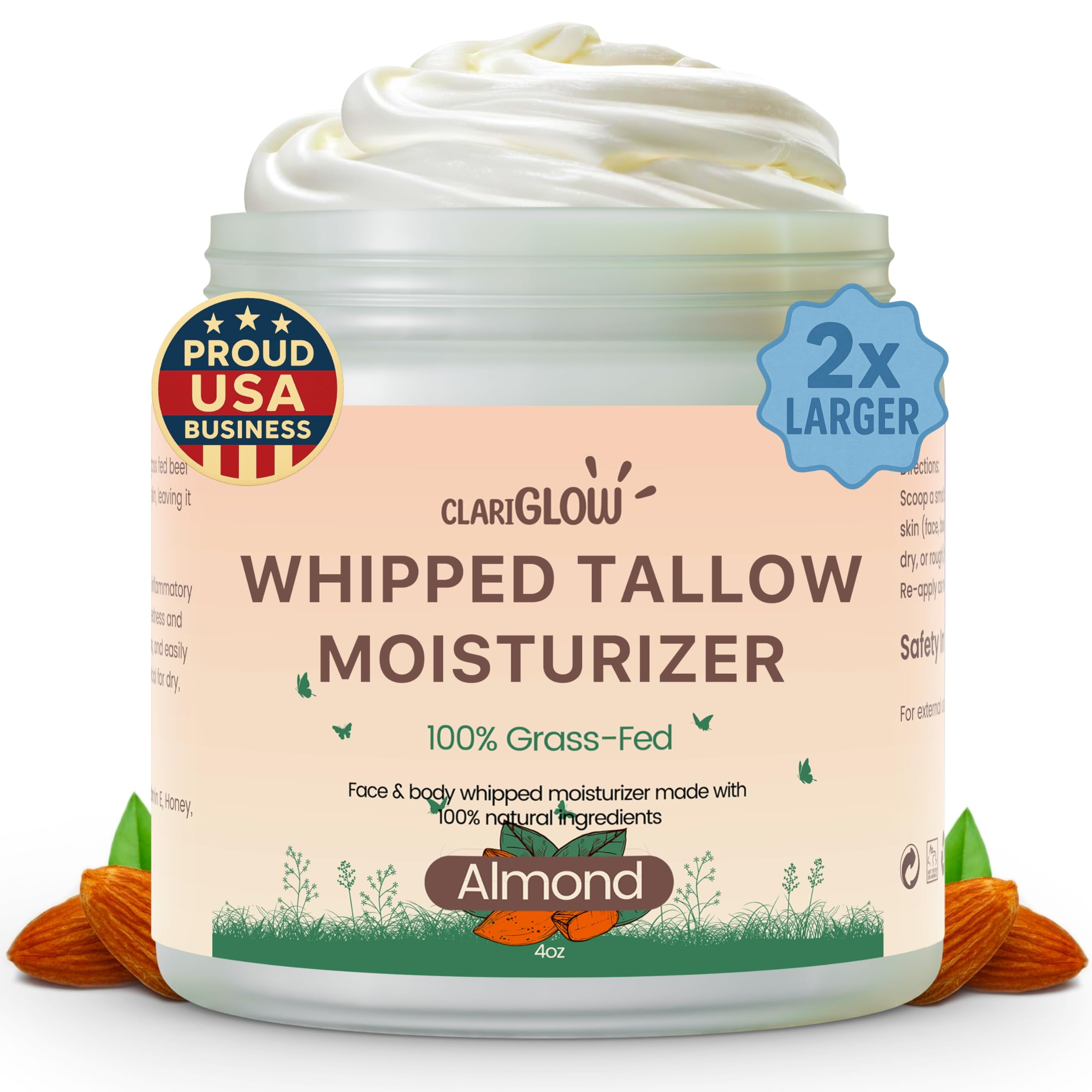 Whipped Beef Tallow Face DPF11 Moisturizer | 100% Grass Fed Beef Tallow ...