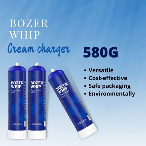 Whipped Cream Chargers, 580g Whip Cream Charger Cylinder, 6 Cylinders ...