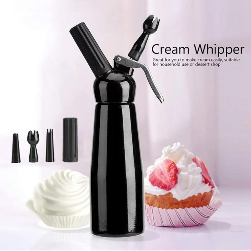 Portable Aluminum Whipped Cream Canister, Dessert Butter Whipper, Foam ...