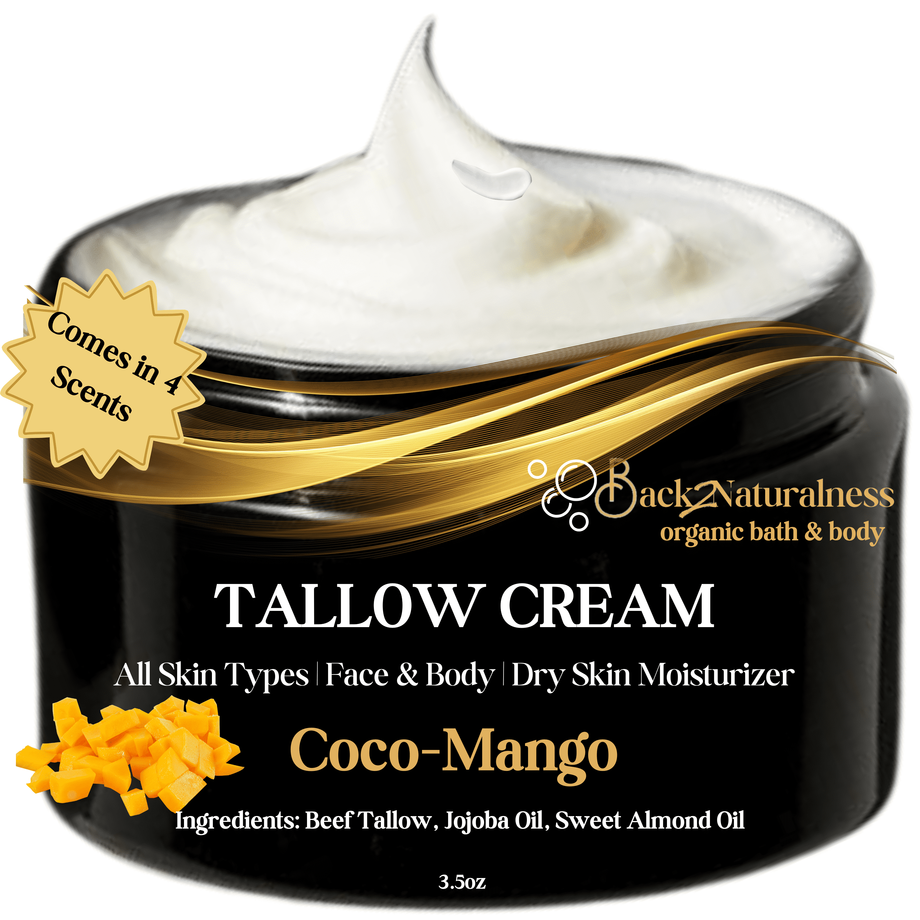 Back2Naturalness Beef Tallow Moisturizer for Skin – Skincare for Ultra ...