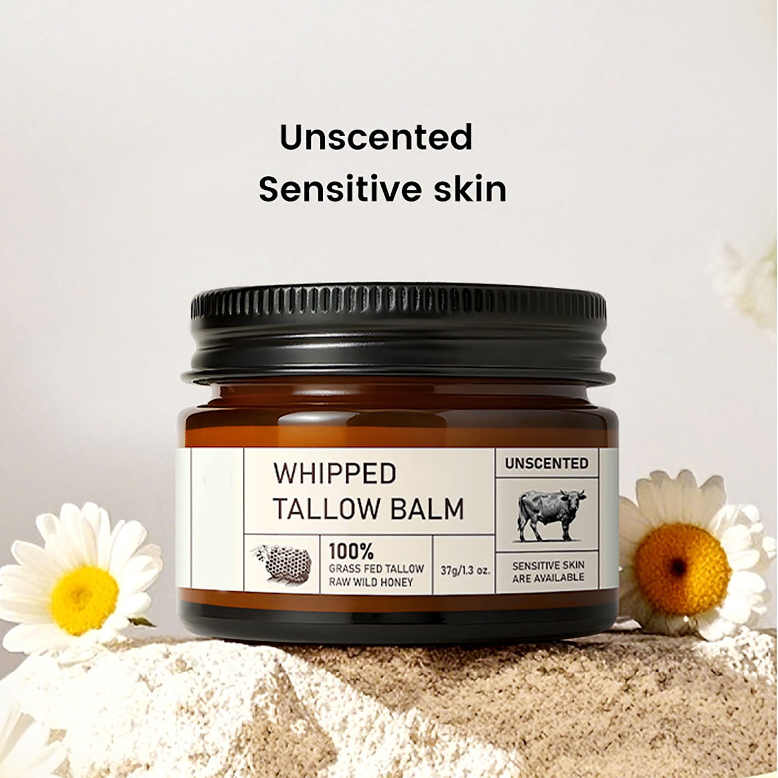 Whipped Tallow Balm Cream 37g/1.3oz (Fragrance-Free) - & Gentle ...